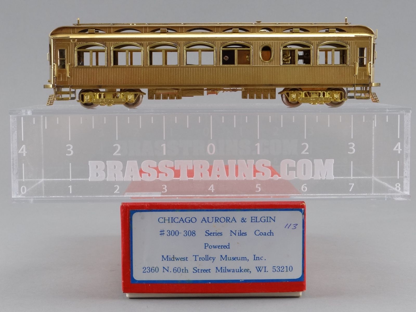 HO Brass Model - Midwest Trolley - CA&E Niles Interurban #300-308 ...