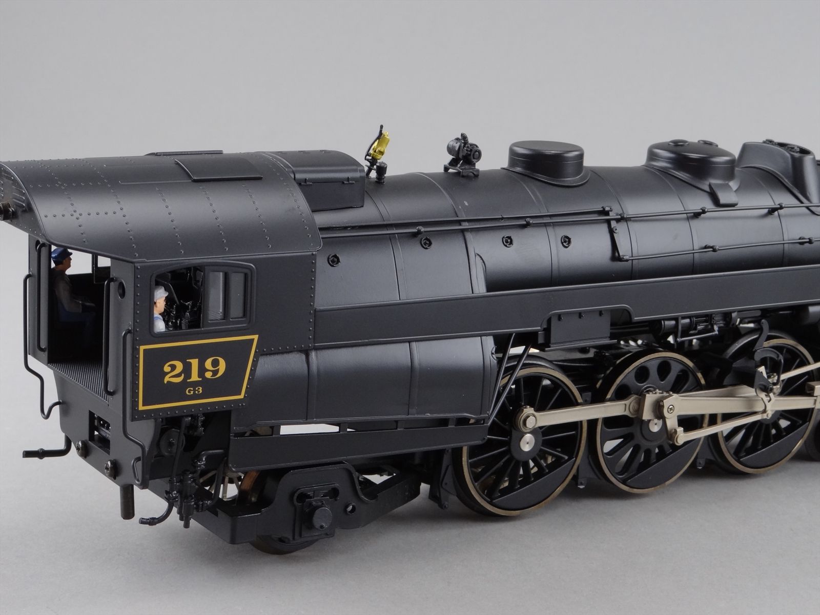 O Scale Brass 3-Rail SGL Trains Reading G-3 4-6-2 Steam Engine #219 w ...
