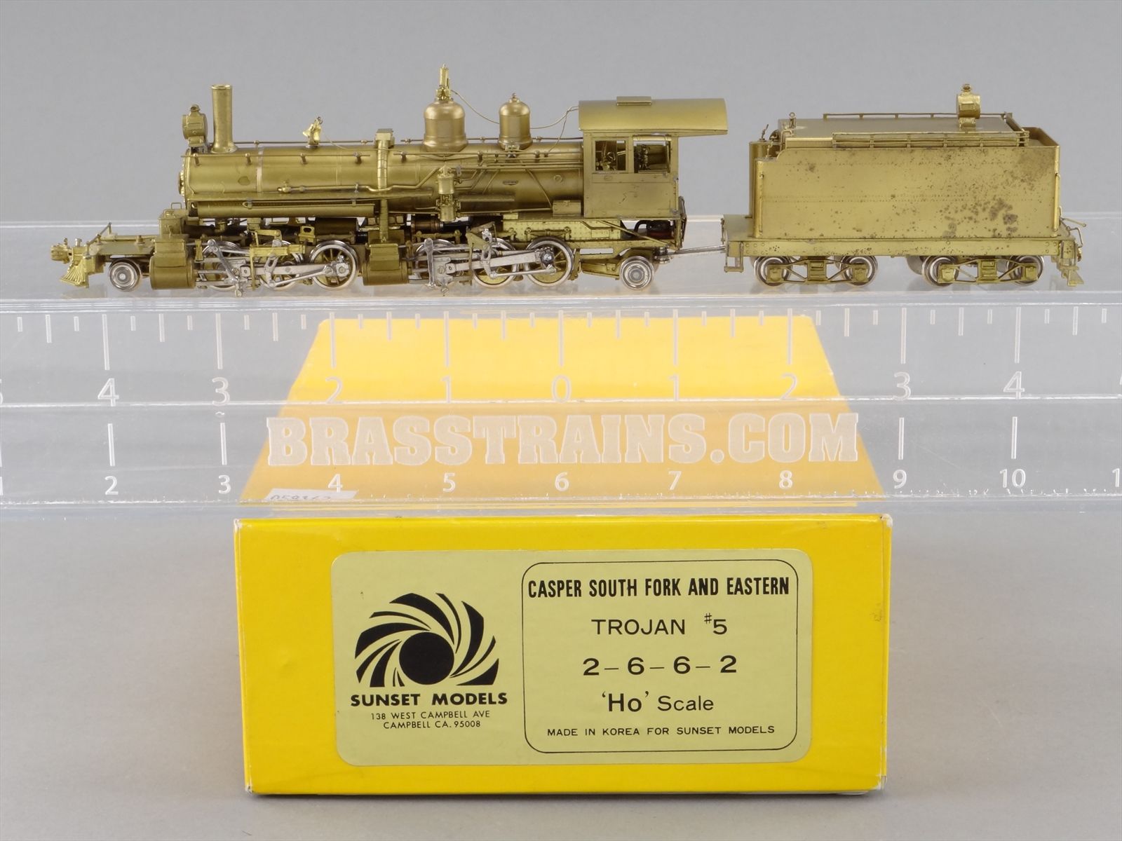 HO Brass Model Train - Sunset Models Casper South Fork & Eastern 2-6-6 ...