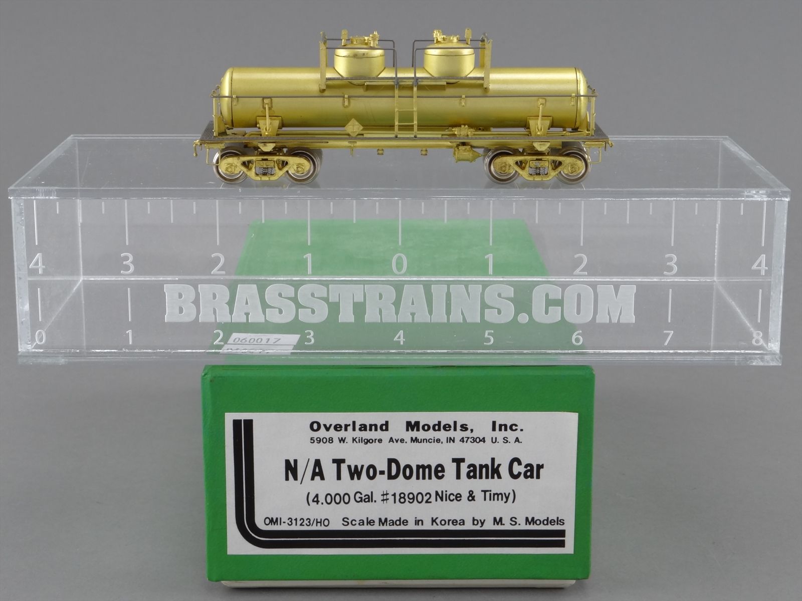 HO Brass OMI 3123 Overland N/A 4,000 Gallon Tank Car Nice & Timy ...