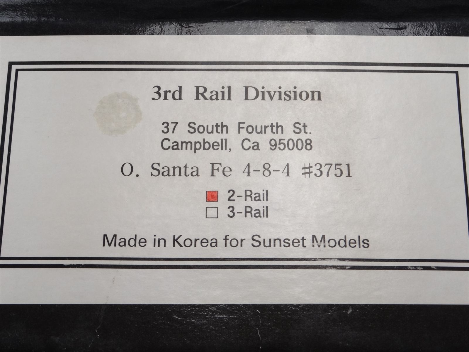 O Scale Brass Model Train - 2-Rail - Sunset Models ATSF Santa Fe 4-8-4 ...