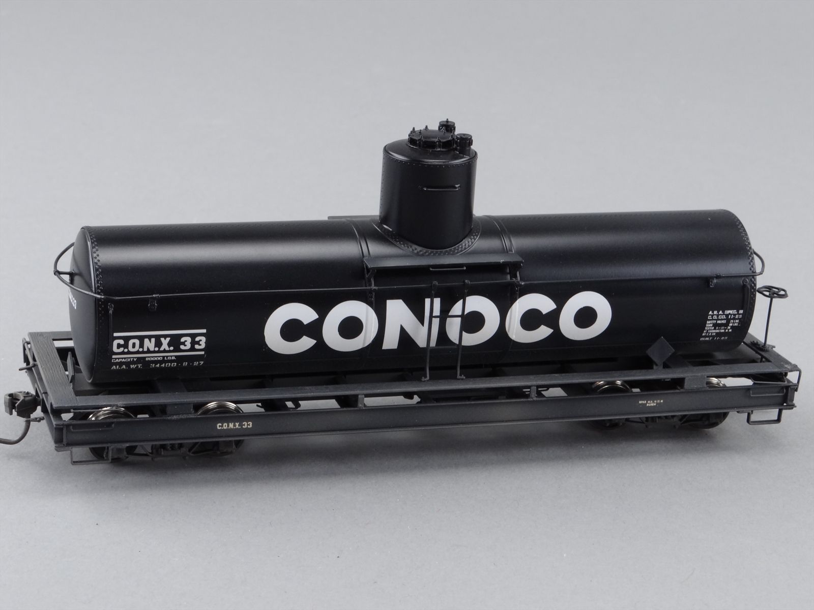 Sn3 Scale Brass PBL Milestone Models Conoco Tank Car #33