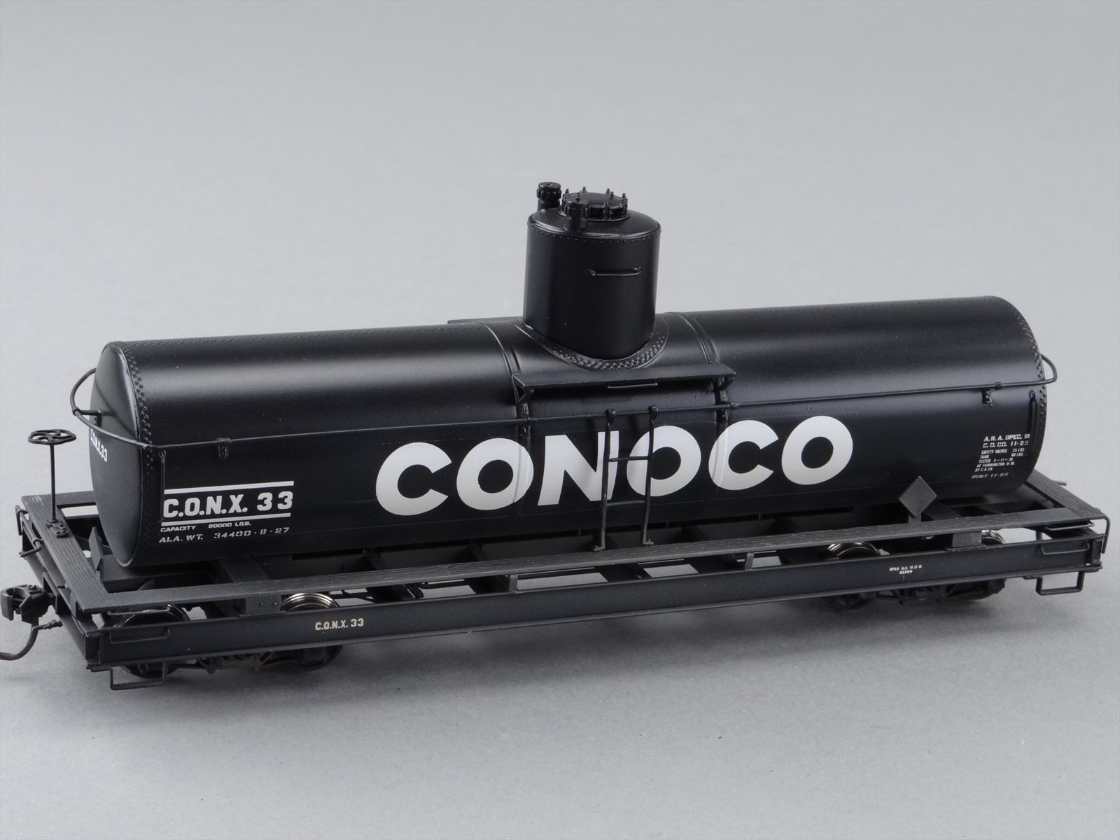 Sn3 Scale Brass PBL Milestone Models Conoco Tank Car #33