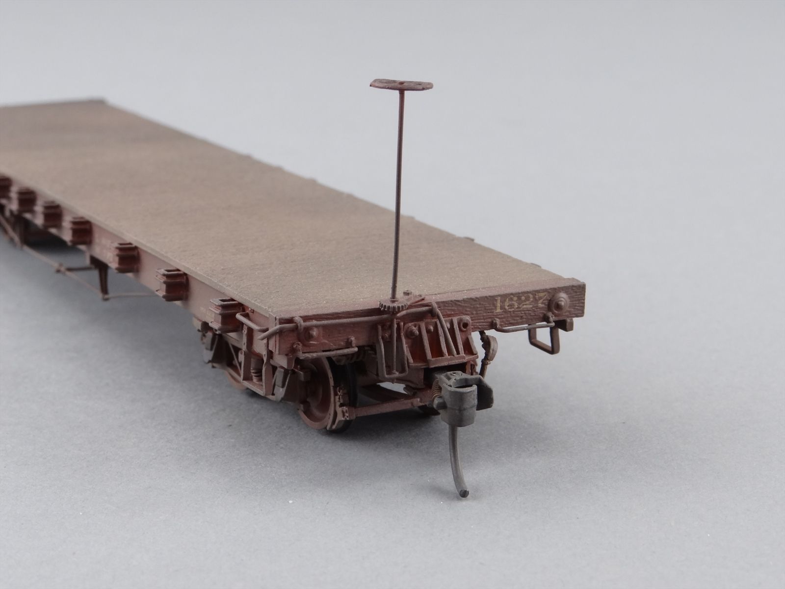 Sn3 Scale PRB Pecos River Brass D&RGW Flat Car #1627 - Custom / Weathered