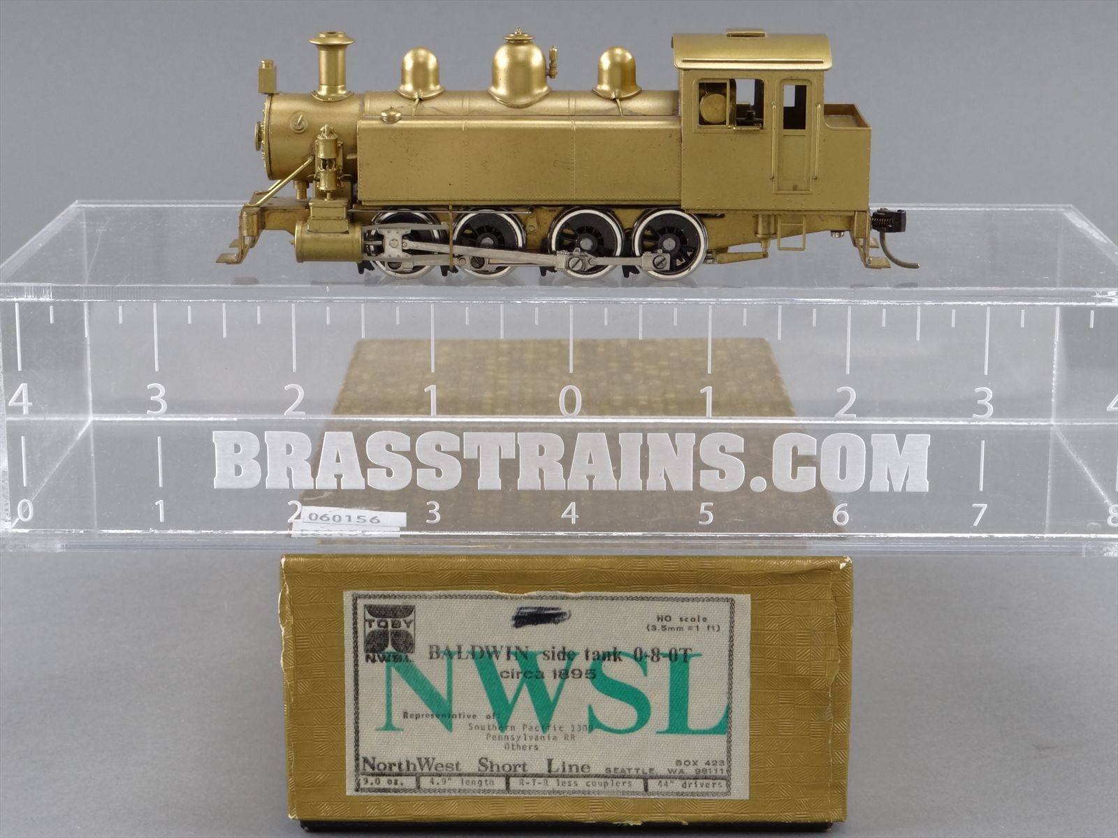 HO Brass Model Train - NWSL TOBY Southern Pacific 0-8-0t #1300 - Unpainted