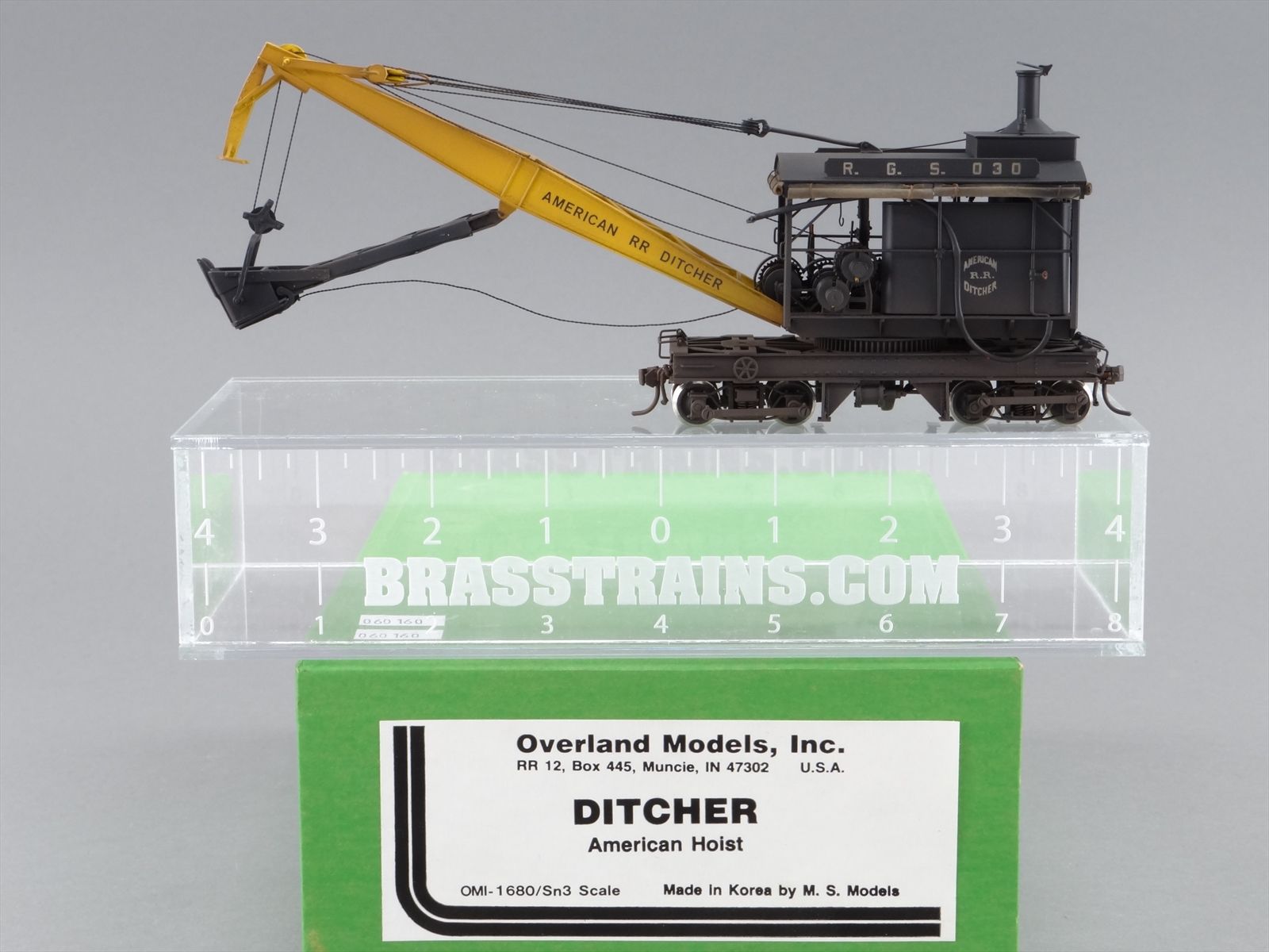 Sn3 Scale Brass Model Train - OMI 1680 Overland American Hoist Ditcher ...