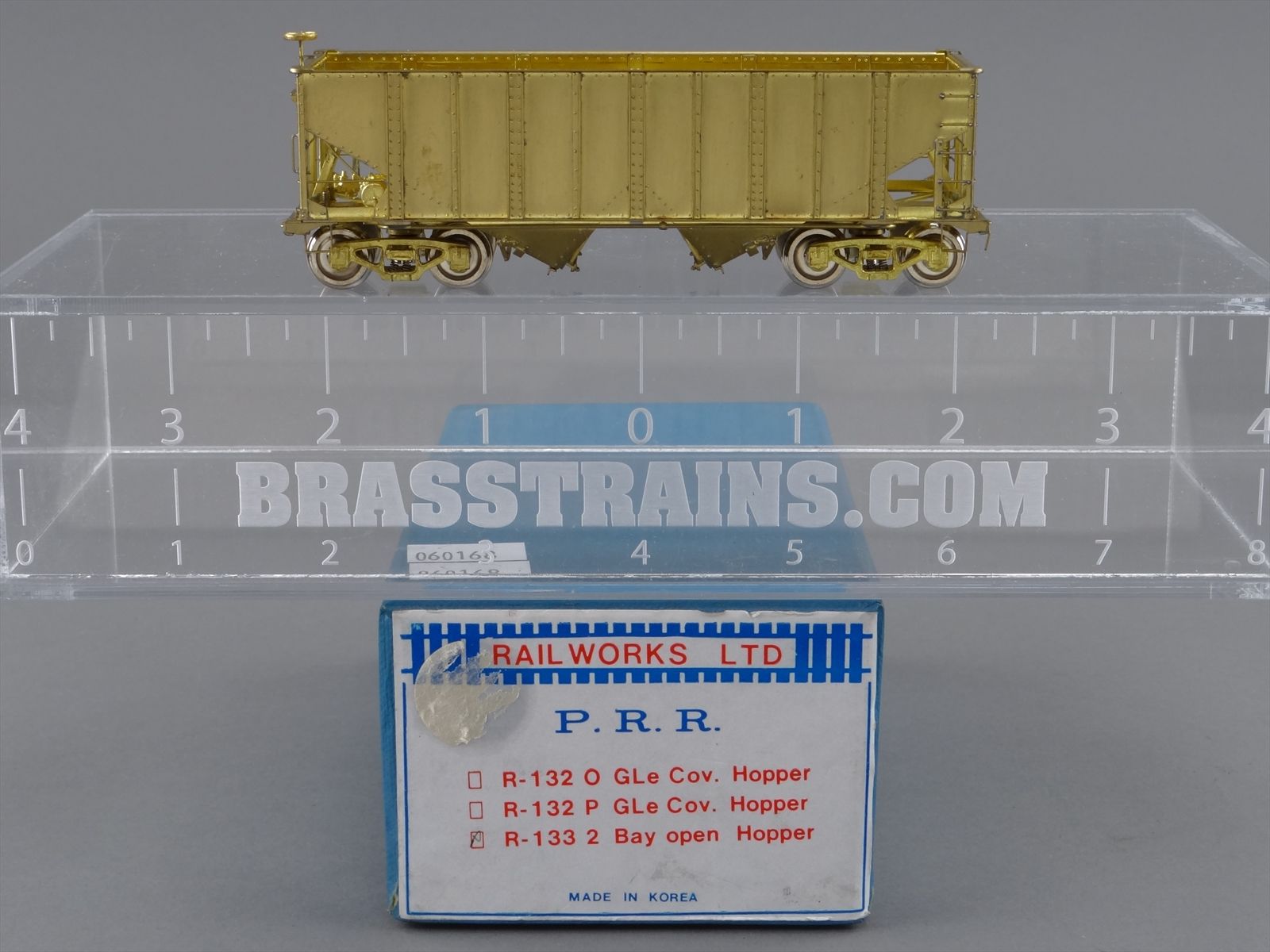 HO Brass Model - Railworks R-133 PRR 2 Bay Open Hopper