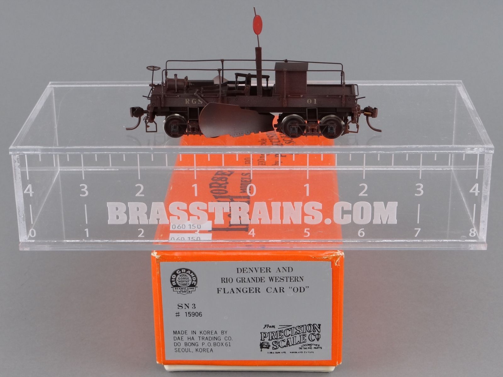 Sn3 Scale Brass Model Train - PSC #15906 D&RGW / RGS Flanger OD ...