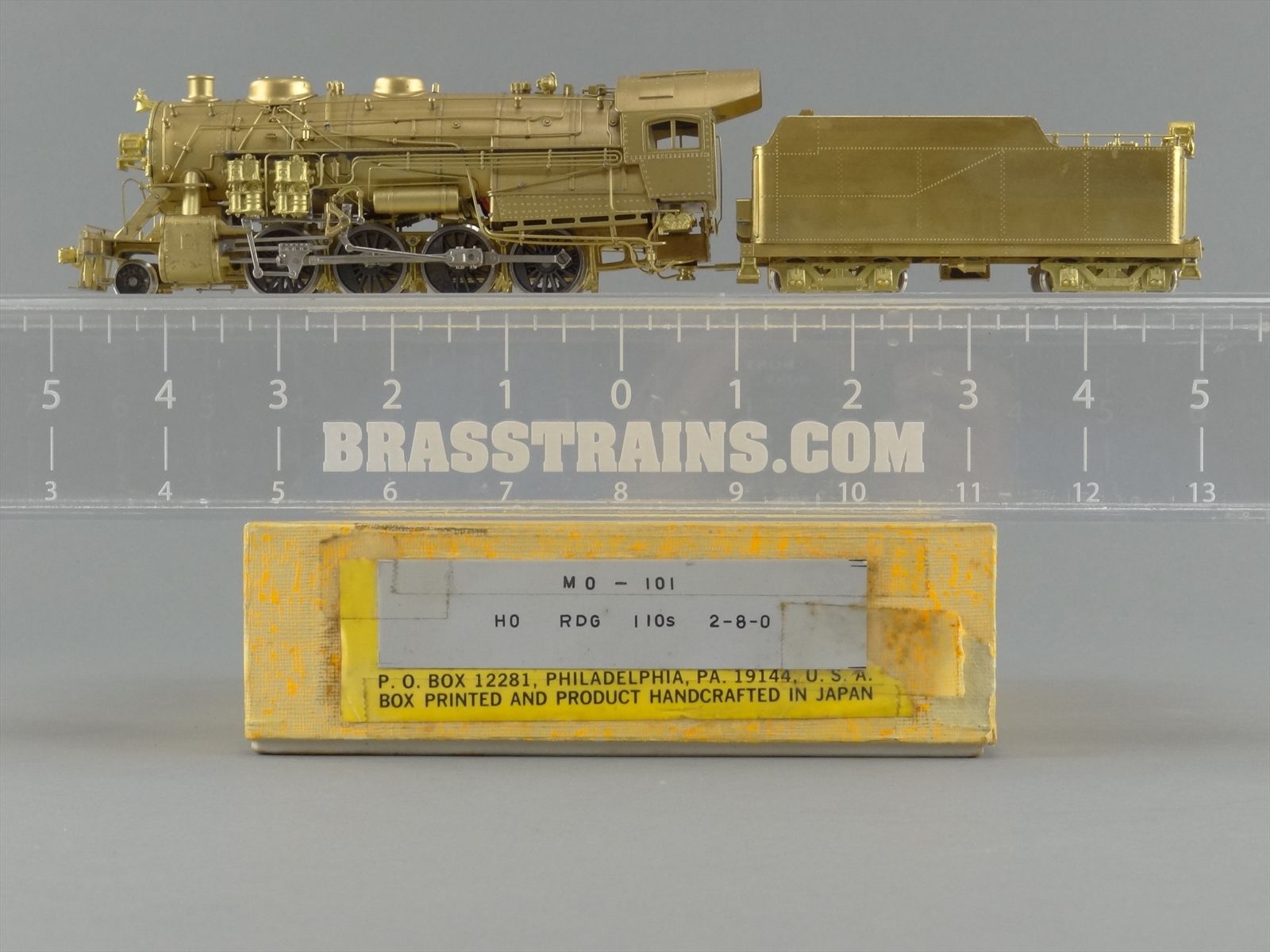 HO Brass Model Train - GEM Models MO-101 Reading I-10s 2-8-0 Steam Engine