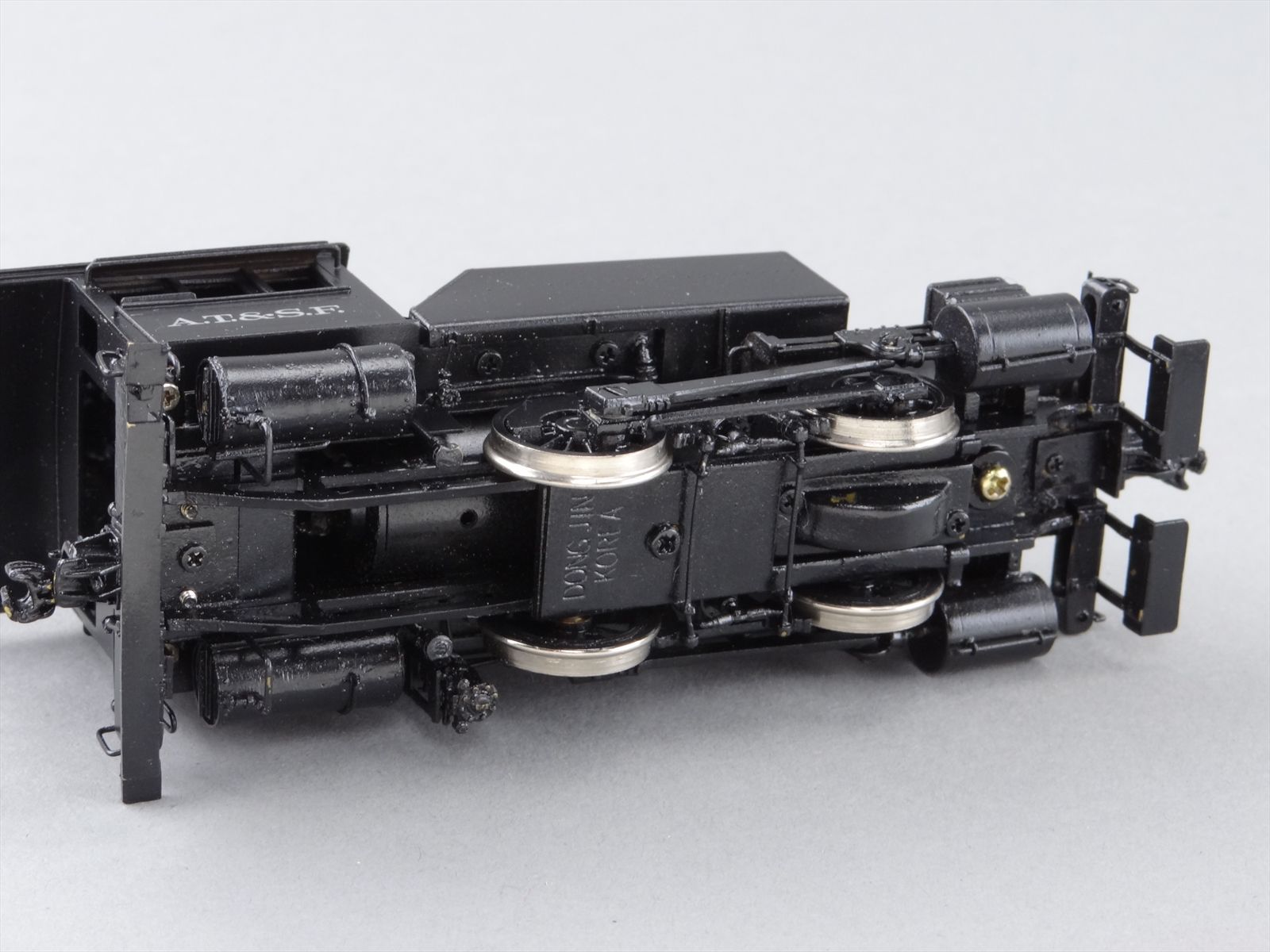 HO Brass Model Train - Key AT&SF Shop Switcher with Crane 0-4-0 #2298 ...