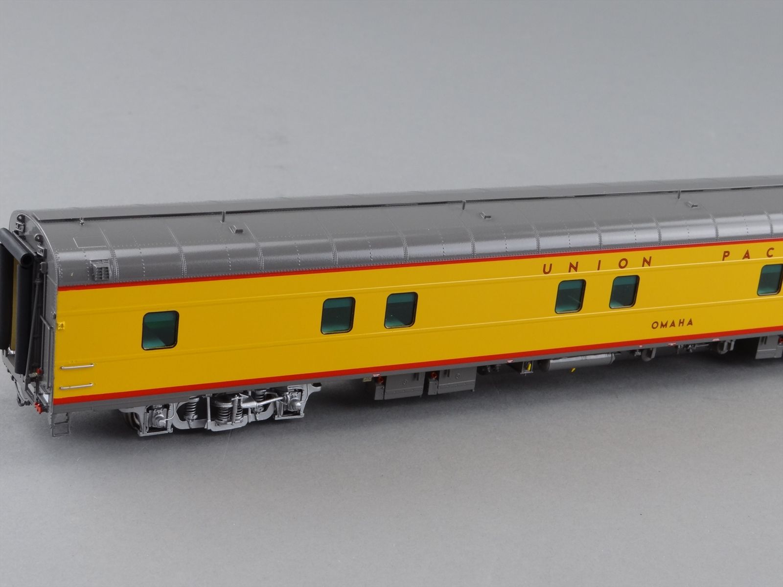 HO Brass Model Train - OMI 3411.1 UP Union Pacific Sleeper - Omaha #200 - Lights & Interior