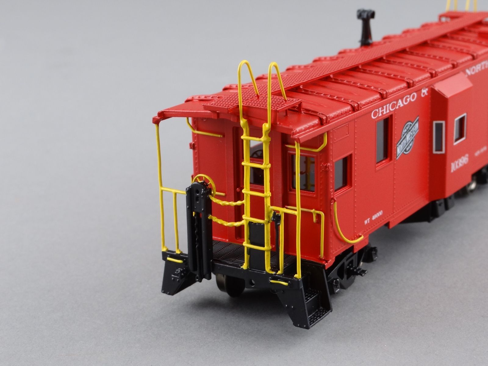 HO Brass Model Train - OMI 3701.1 Overland C&NW Steel Bay Window ...