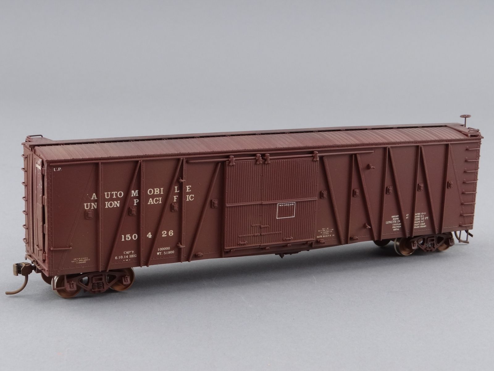 HO Brass OMI 3012 Overland UP Union Pacific A-50-4 50' Auto Box Car ...