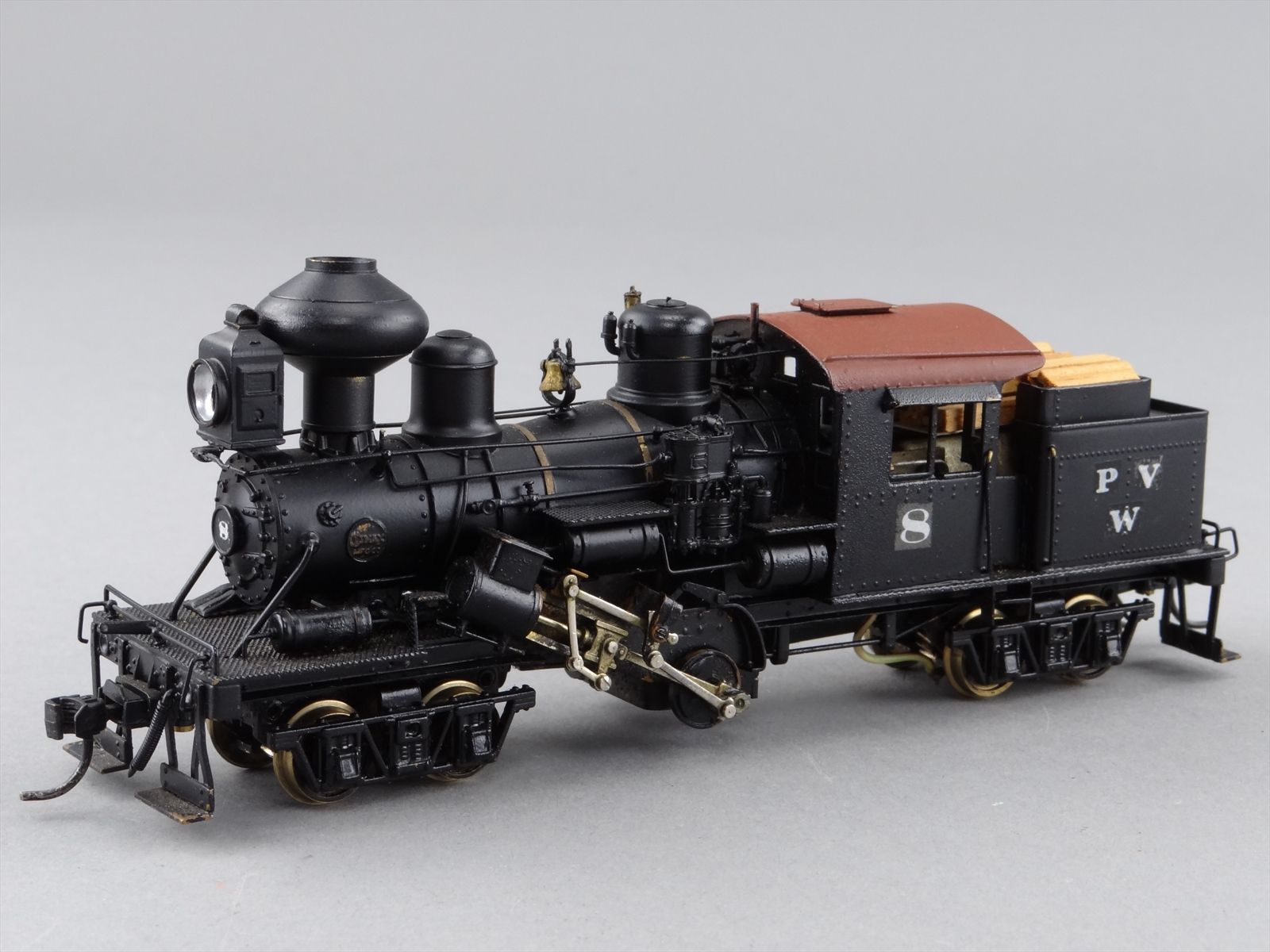 HO Brass Model Train - PFM United Classic Logging 2-Truck Climax Class ...