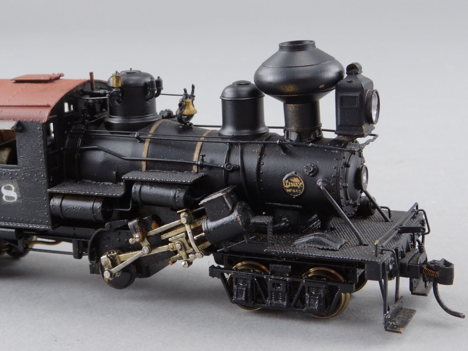 HO Brass Model Train - PFM United Classic Logging 2-Truck Climax Class ...
