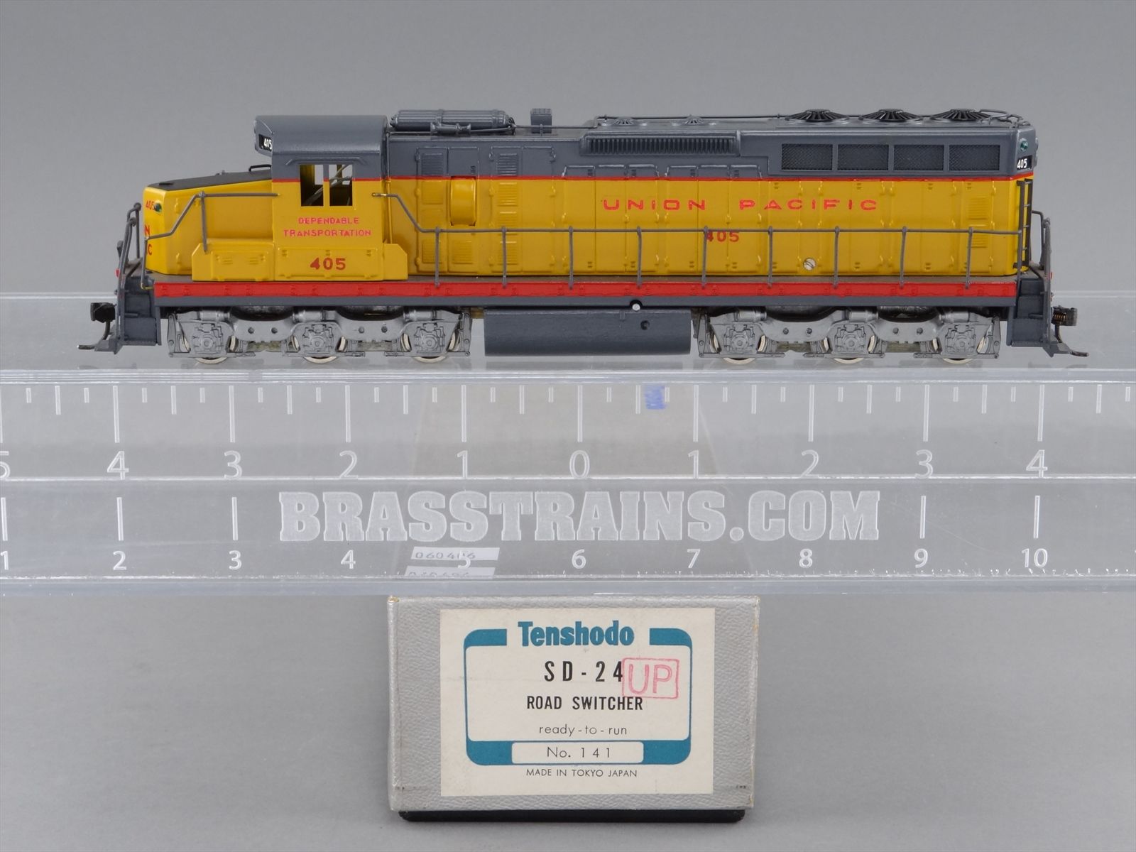 HO Brass PFM 141 Tenshodo UP Union Pacific SD-24 Road Switcher Diesel #405