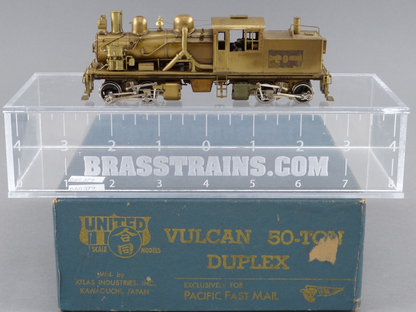 HO Brass Model Train - PFM Vulcan 50-Ton Duplex Logging Loco - 1968 Run