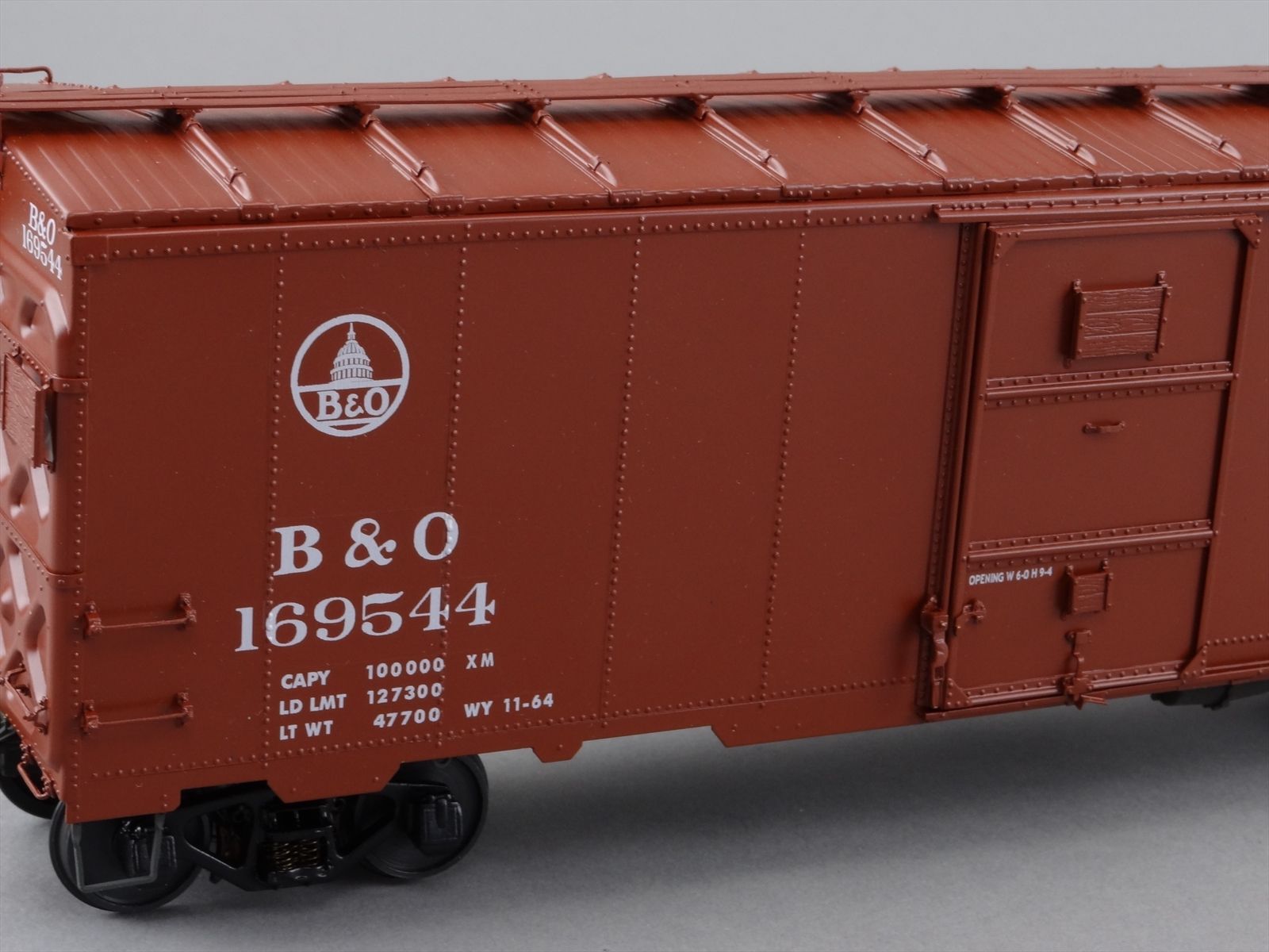 O 2-Rail Brass RY Models 2605113 Rich Yoder B&O 1937 AAR 40' Box Car w ...