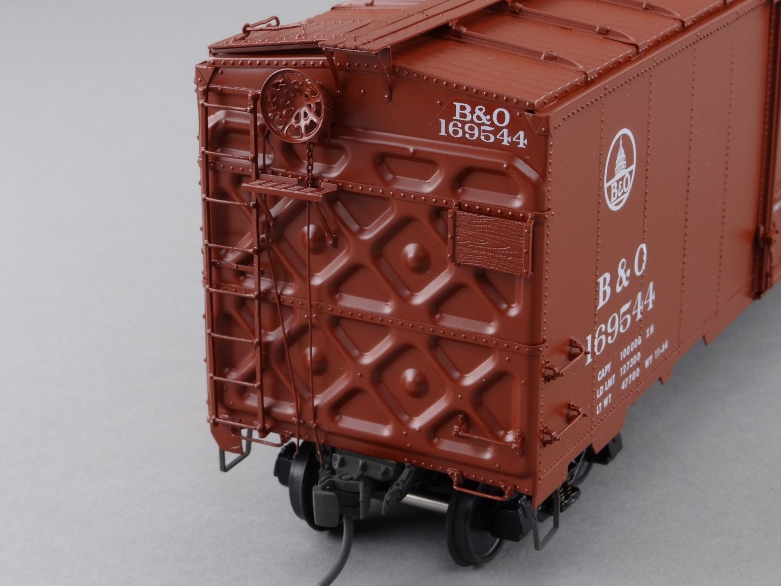 O 2-Rail Brass RY Models 2605113 Rich Yoder B&O 1937 AAR 40' Box Car w ...