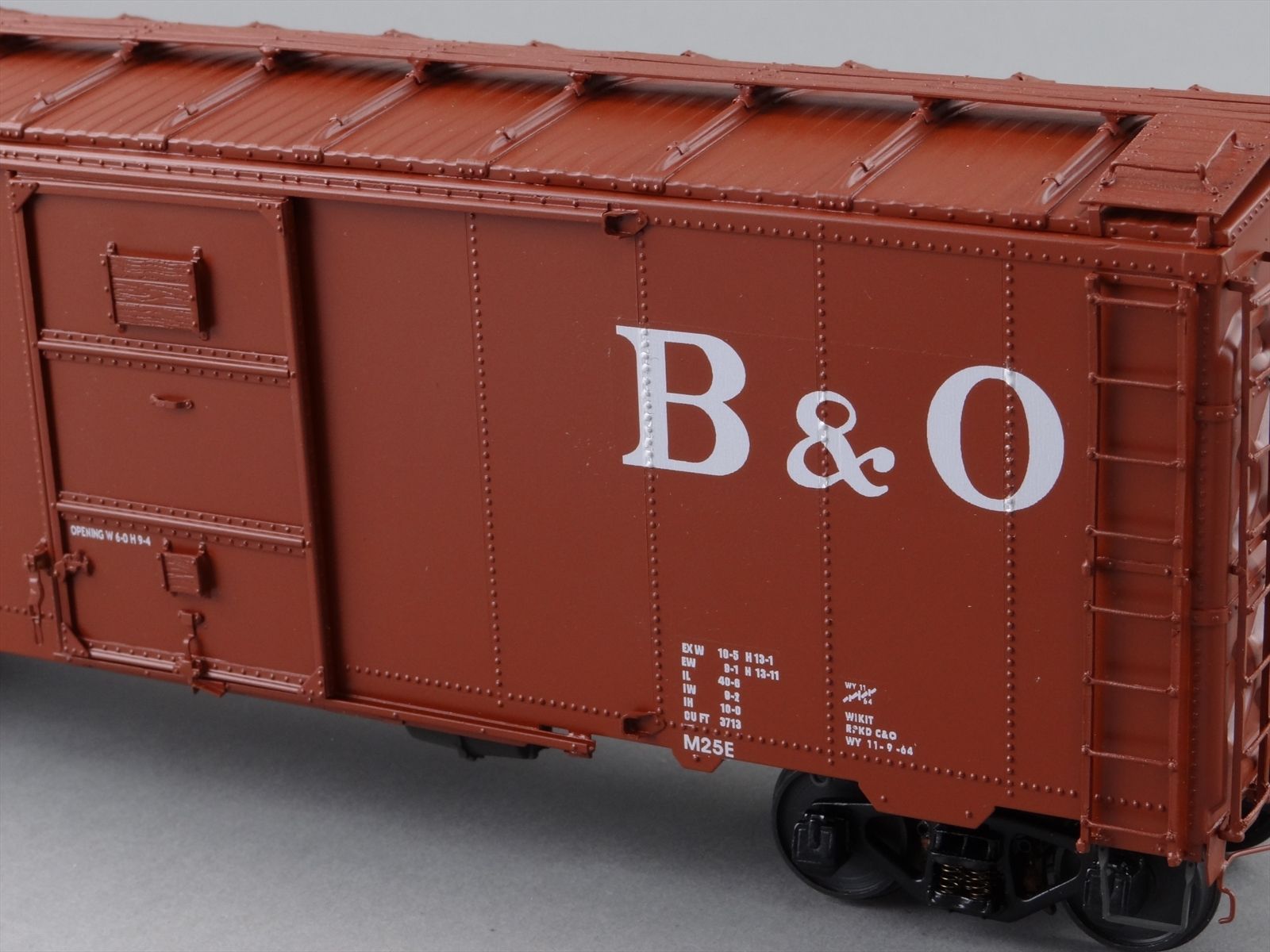 O 2-Rail Brass RY Models 2605113 Rich Yoder B&O 1937 AAR 40' Box Car w ...