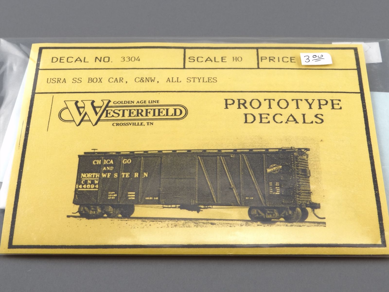 HO Brass Model Train - OMI 3098 Overland USRA Single Sheath Boxcar w ...