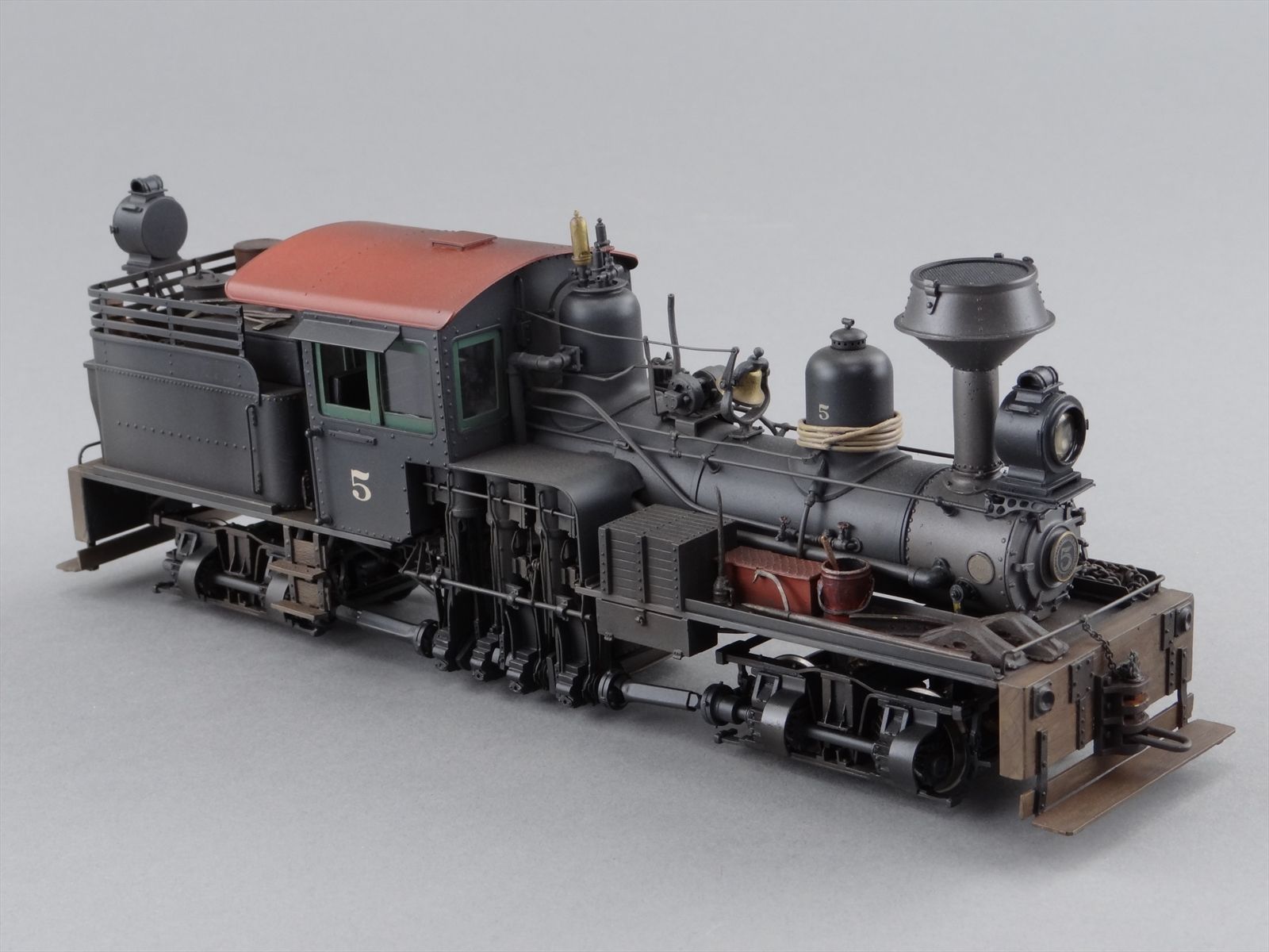 On3 Brass Model Train - OMI 0121 Overland Mich Cal 26-Ton Shay #5 ...