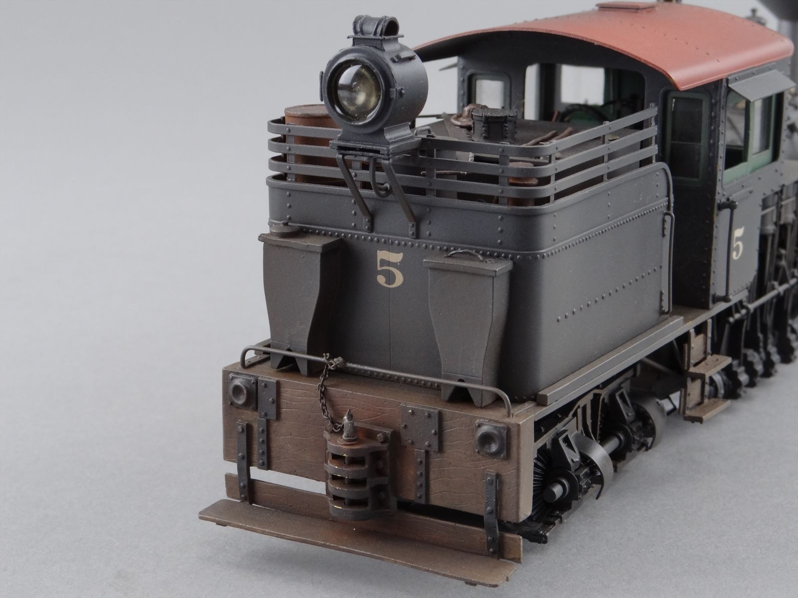 On3 Brass Model Train - OMI 0121 Overland Mich Cal 26-Ton Shay #5 ...