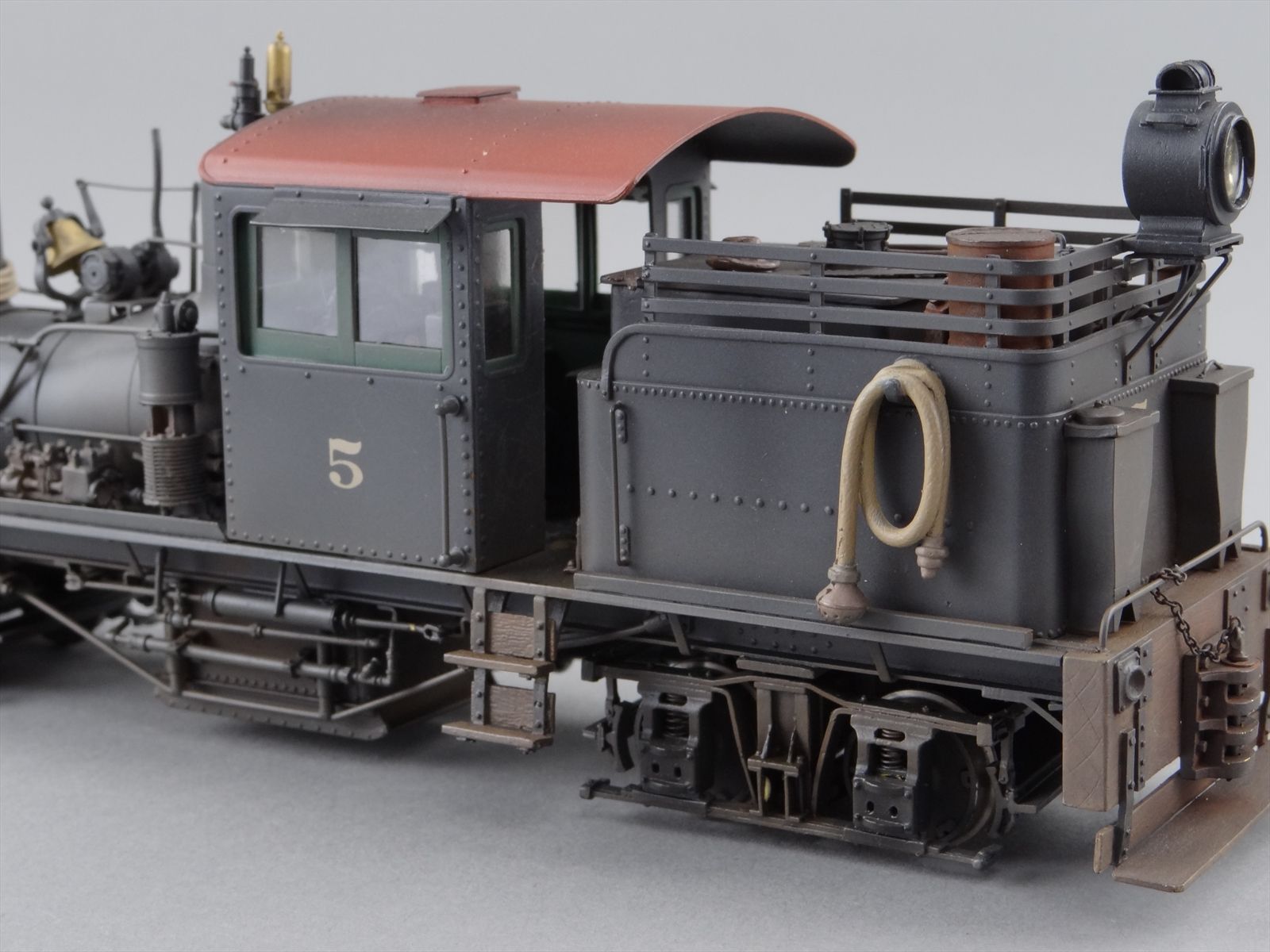 On3 Brass Model Train - OMI 0121 Overland Mich Cal 26-Ton Shay #5 ...