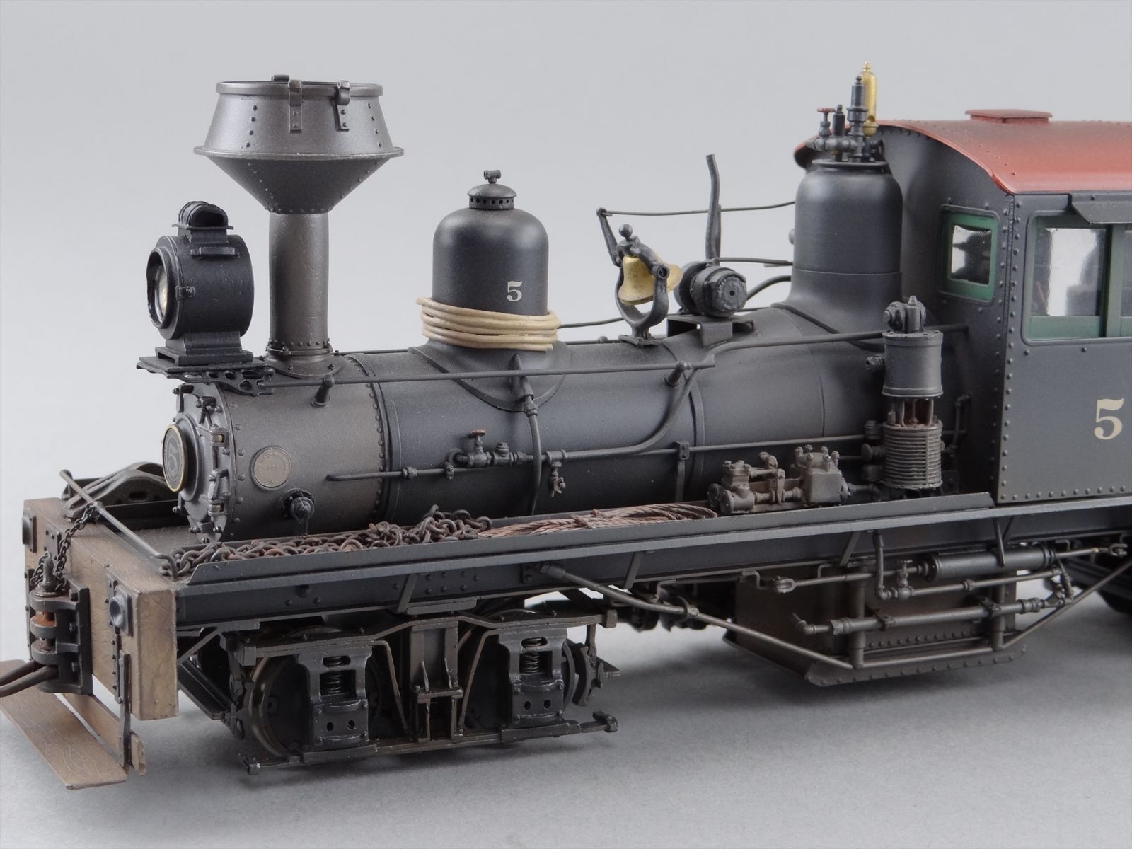 On3 Brass Model Train - OMI 0121 Overland Mich Cal 26-Ton Shay #5 ...