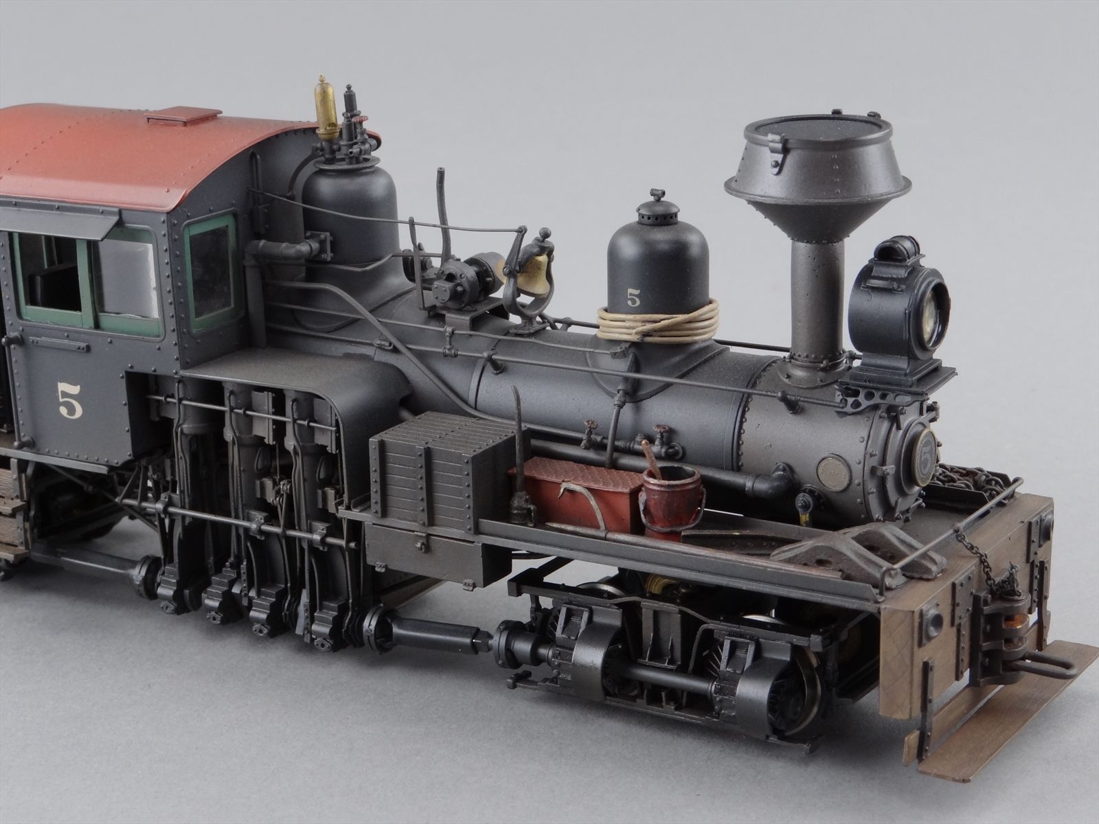 On3 Brass Model Train - OMI 0121 Overland Mich Cal 26-Ton Shay #5 ...