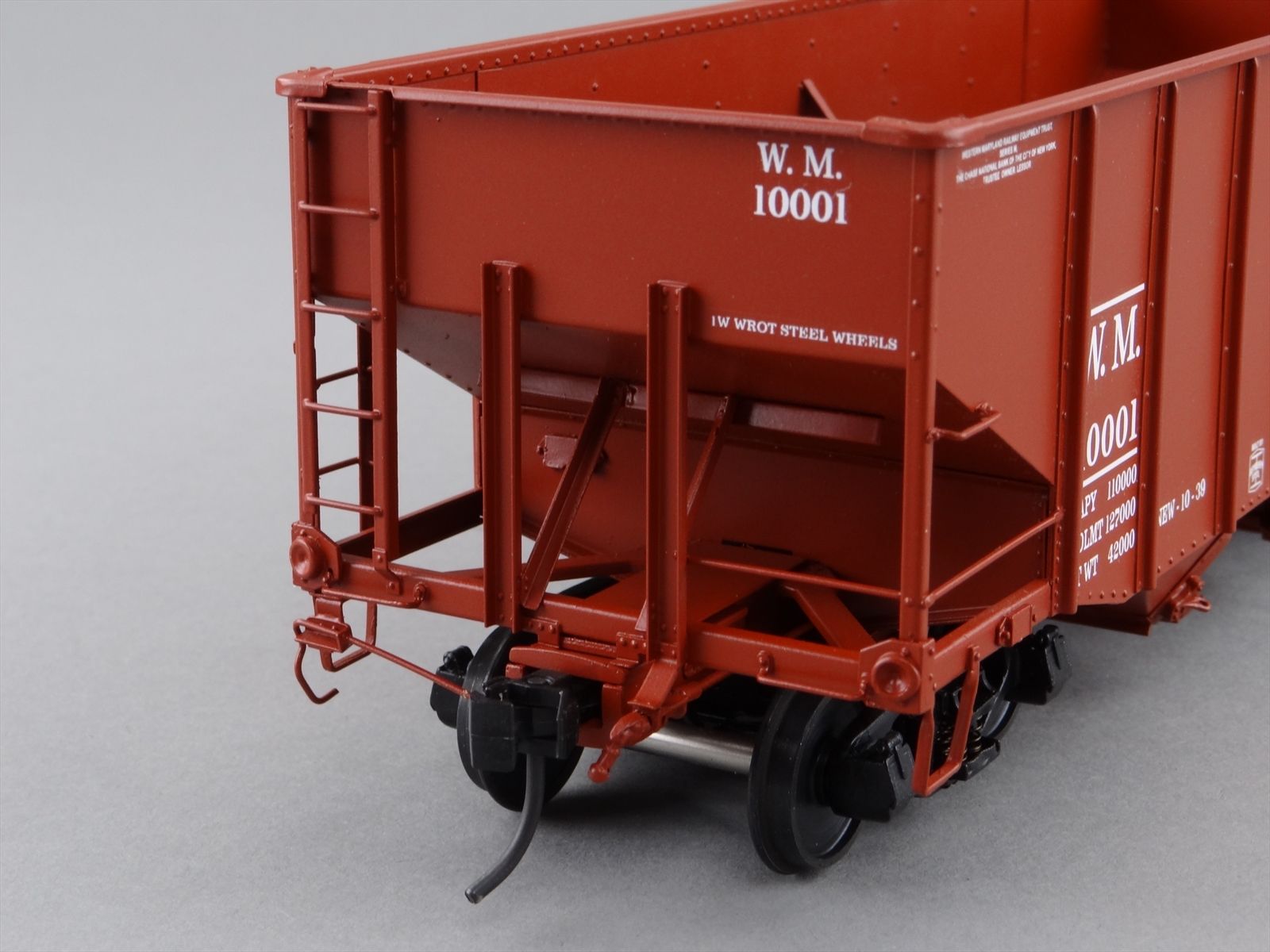 O 2-Rail Brass RYM Rich Yoder WM Western Maryland 55-Ton H-5 Fishbelly ...