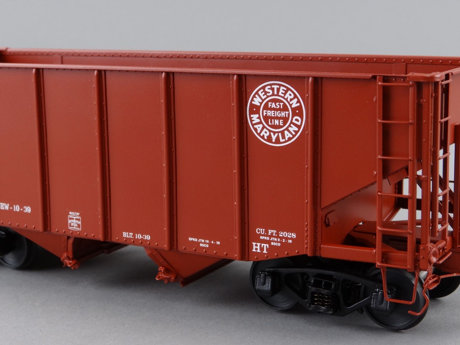 O 2-Rail Brass RYM Rich Yoder WM Western Maryland 55-Ton H-5 Fishbelly ...