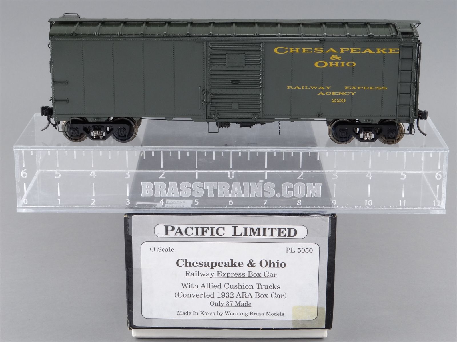 O Scale Brass Pacific Limited PL-5050 C&O Chesapeake & Ohio REA Box Car ...