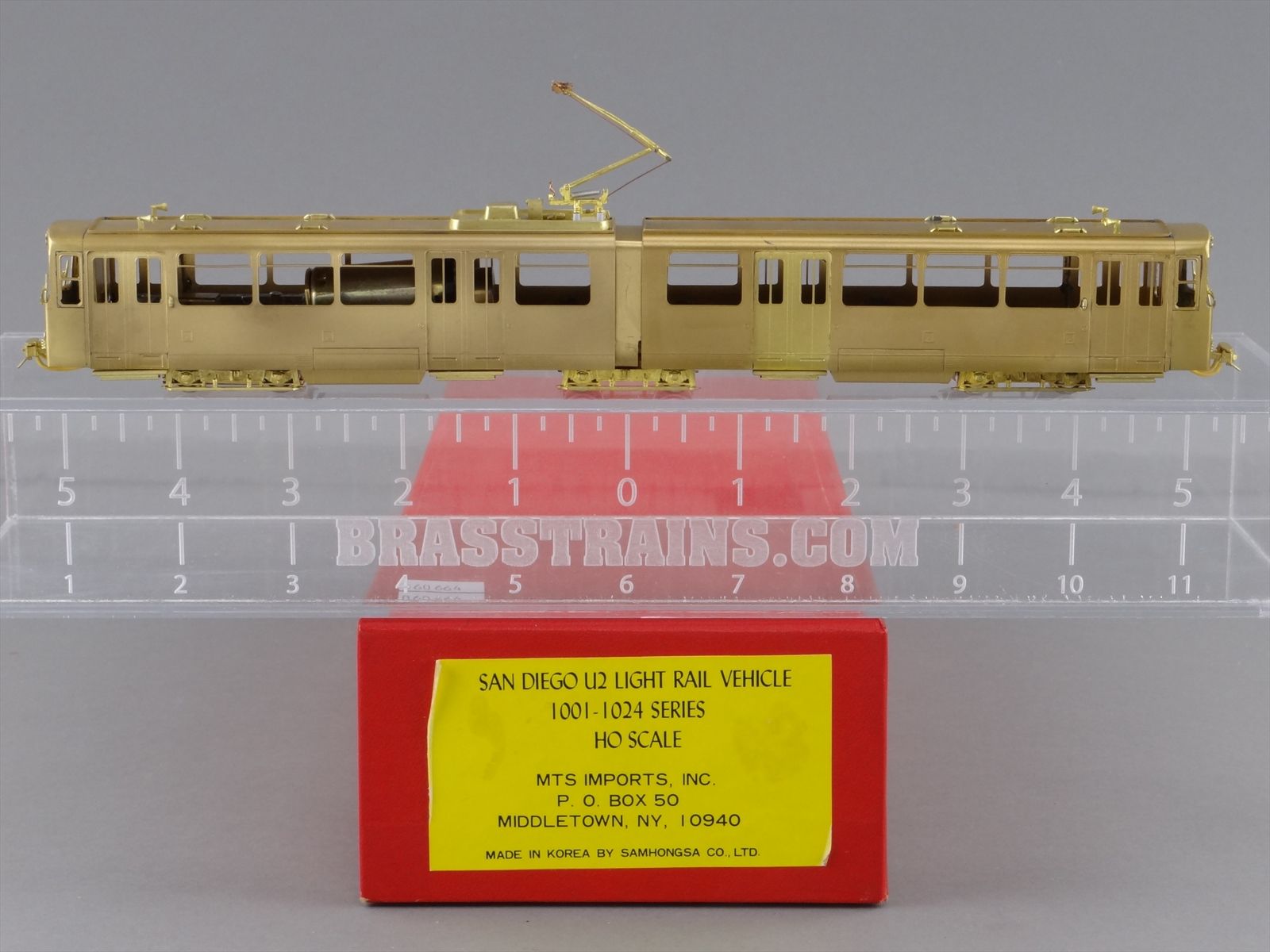 HO Brass Model Train - MTS Imports San Diego Trolley U2 Light Rail ...
