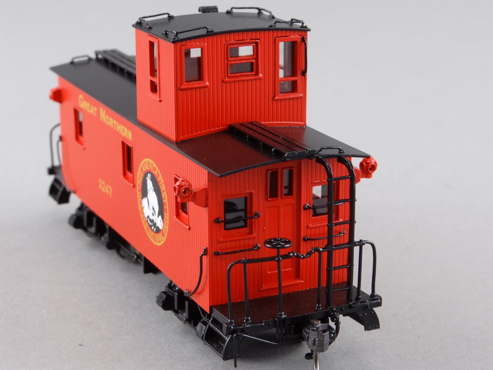 HO Brass Model Train North Bank Line GN 25' Truss Rod Caboose Road # ...