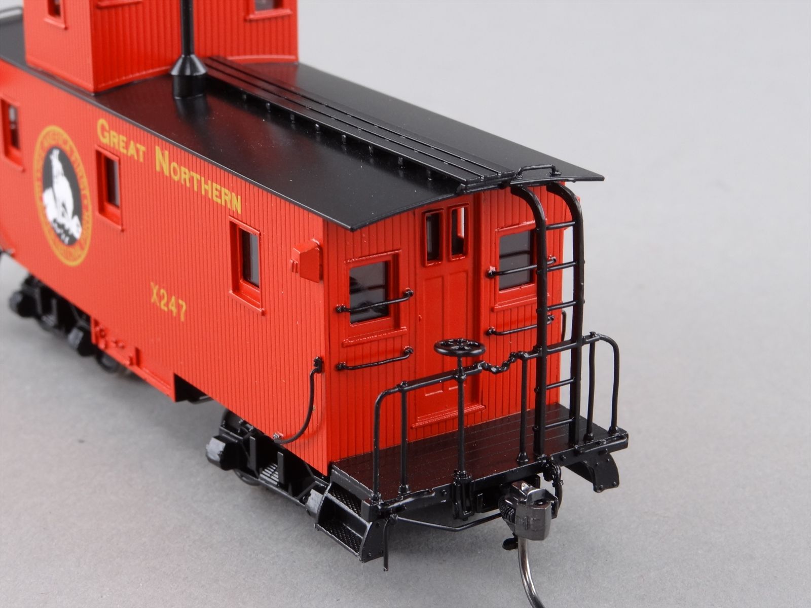 HO Brass Model Train North Bank Line GN 25' Truss Rod Caboose Road # ...