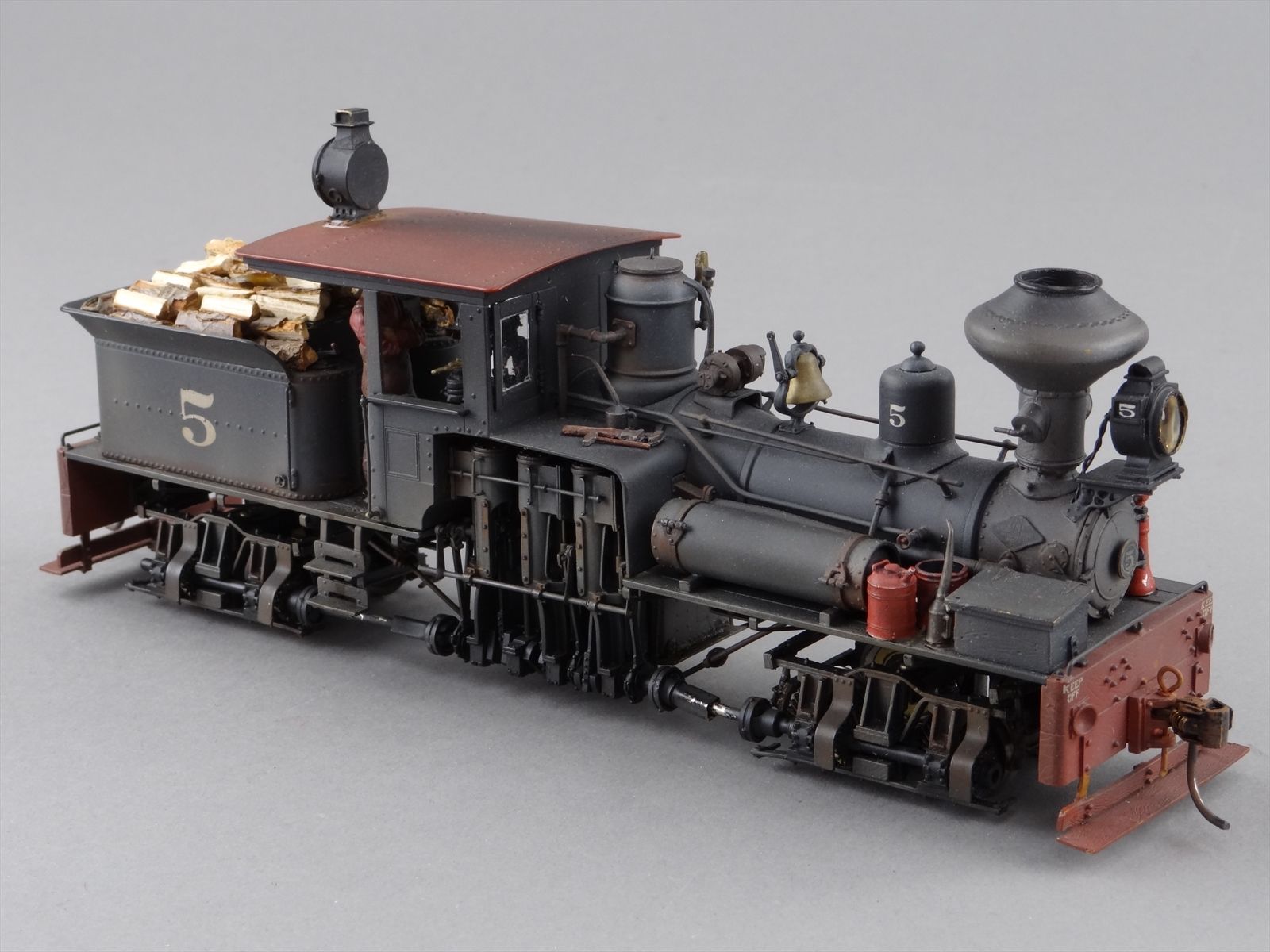 On3 Brass Model Train - OMI Overland Gilpin Shay #5 - Custom Weathered ...