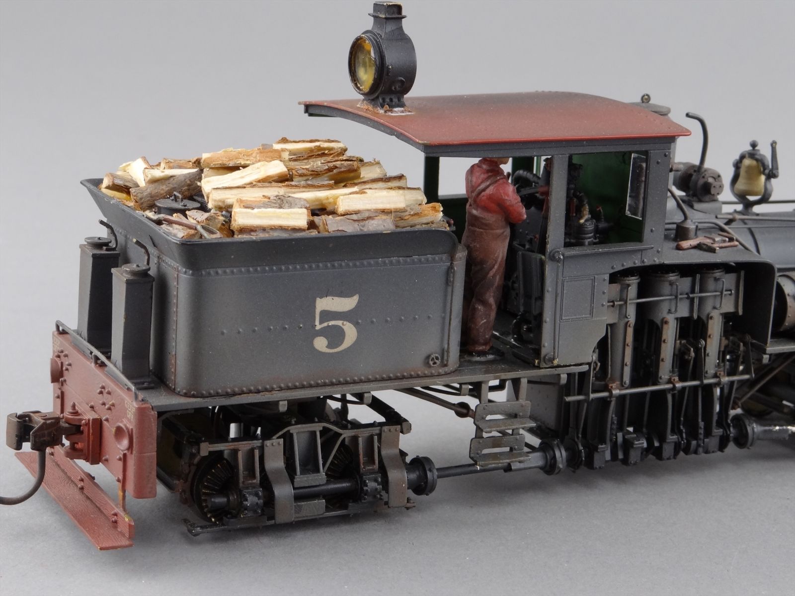 On3 Brass Model Train - OMI Overland Gilpin Shay #5 - Custom Weathered ...