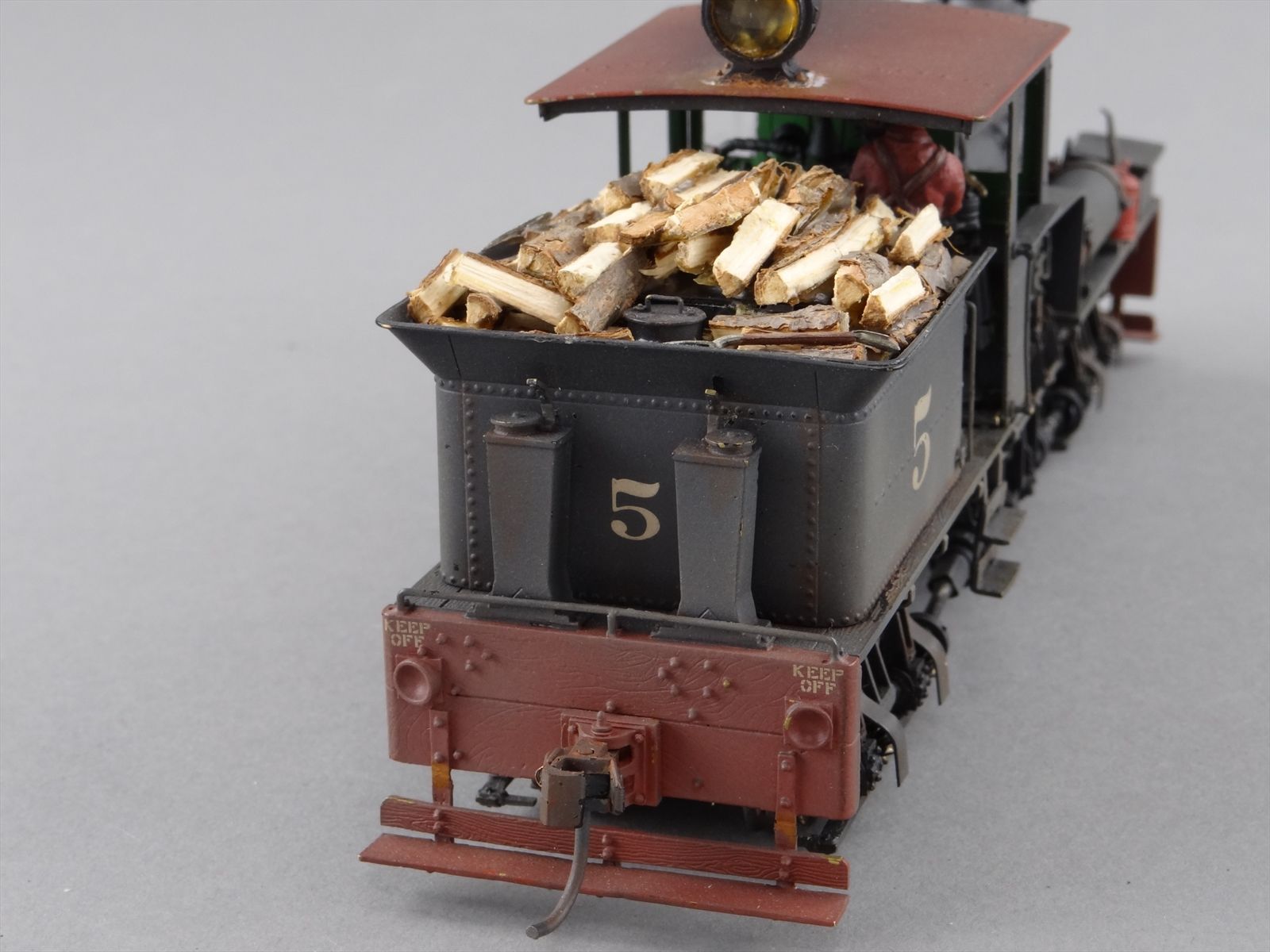 On3 Brass Model Train - OMI Overland Gilpin Shay #5 - Custom Weathered ...