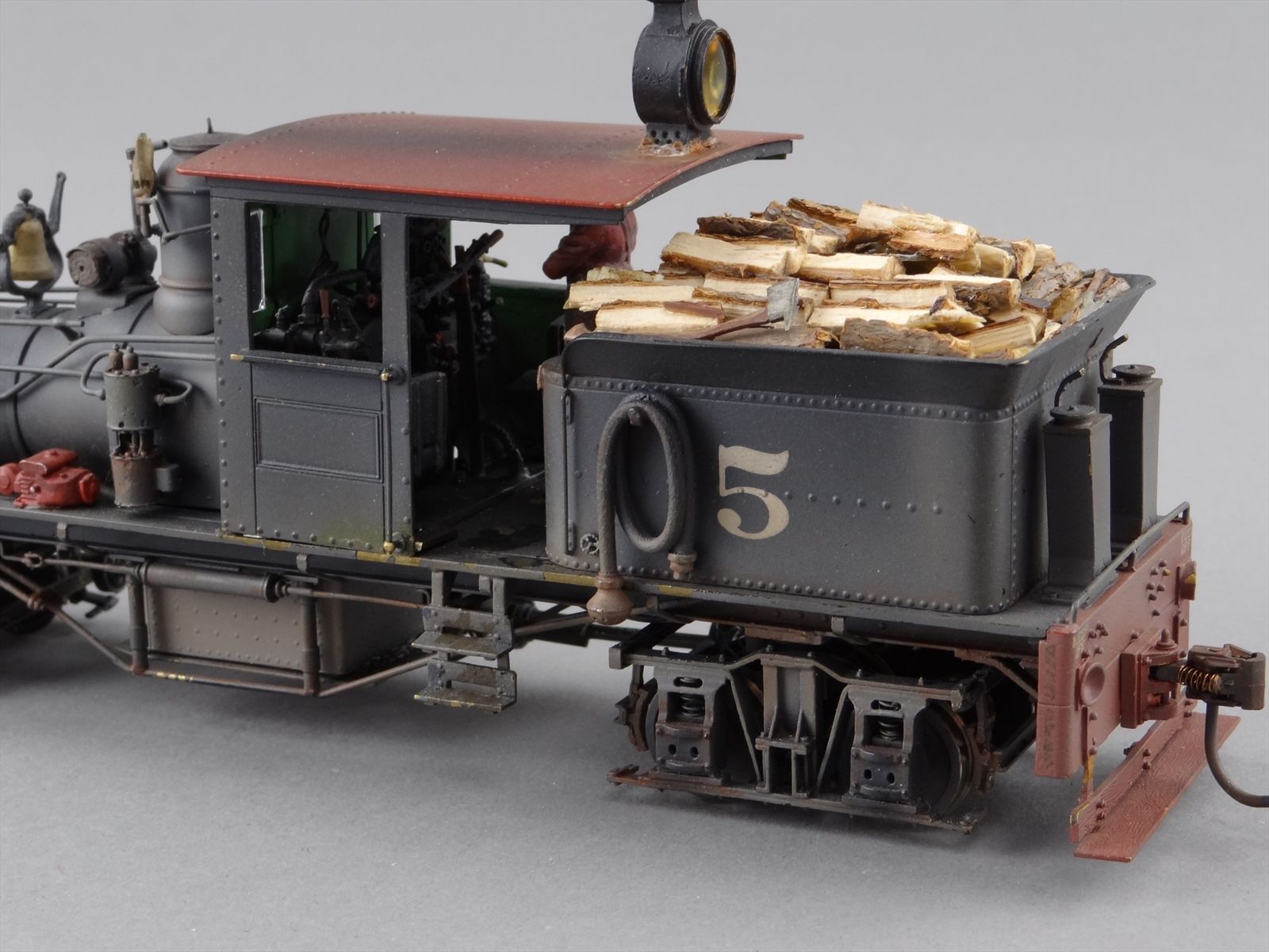 On3 Brass Model Train - OMI Overland Gilpin Shay #5 - Custom Weathered ...