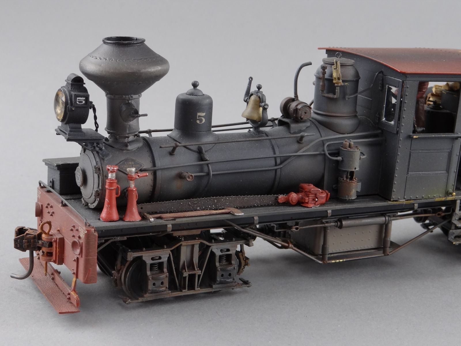 On3 Brass Model Train - OMI Overland Gilpin Shay #5 - Custom Weathered ...