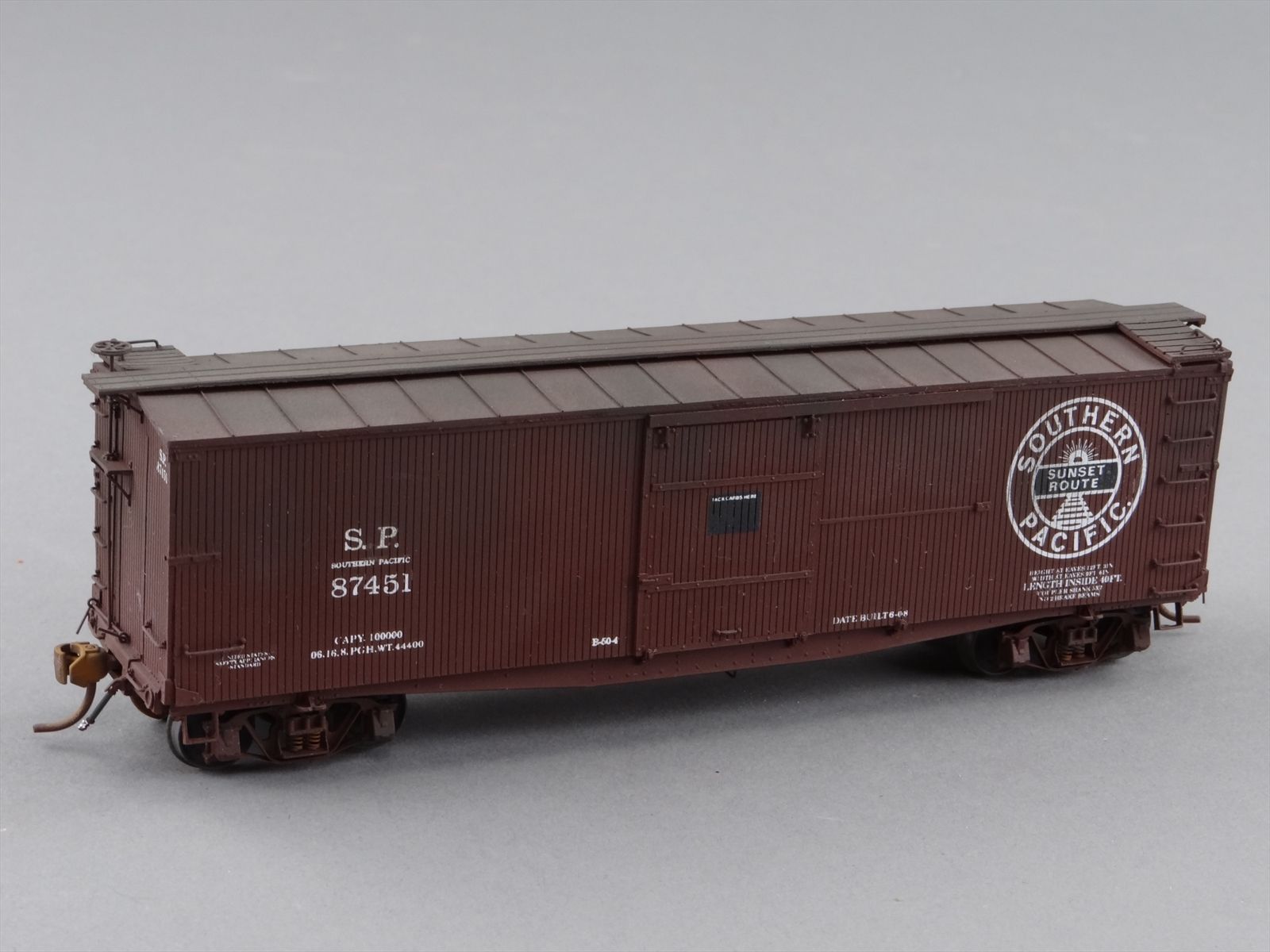 HO Westerfield 1711 Pro Built Kit - SP Southern Pacific B-50-4 Box Car #87451 - Custom