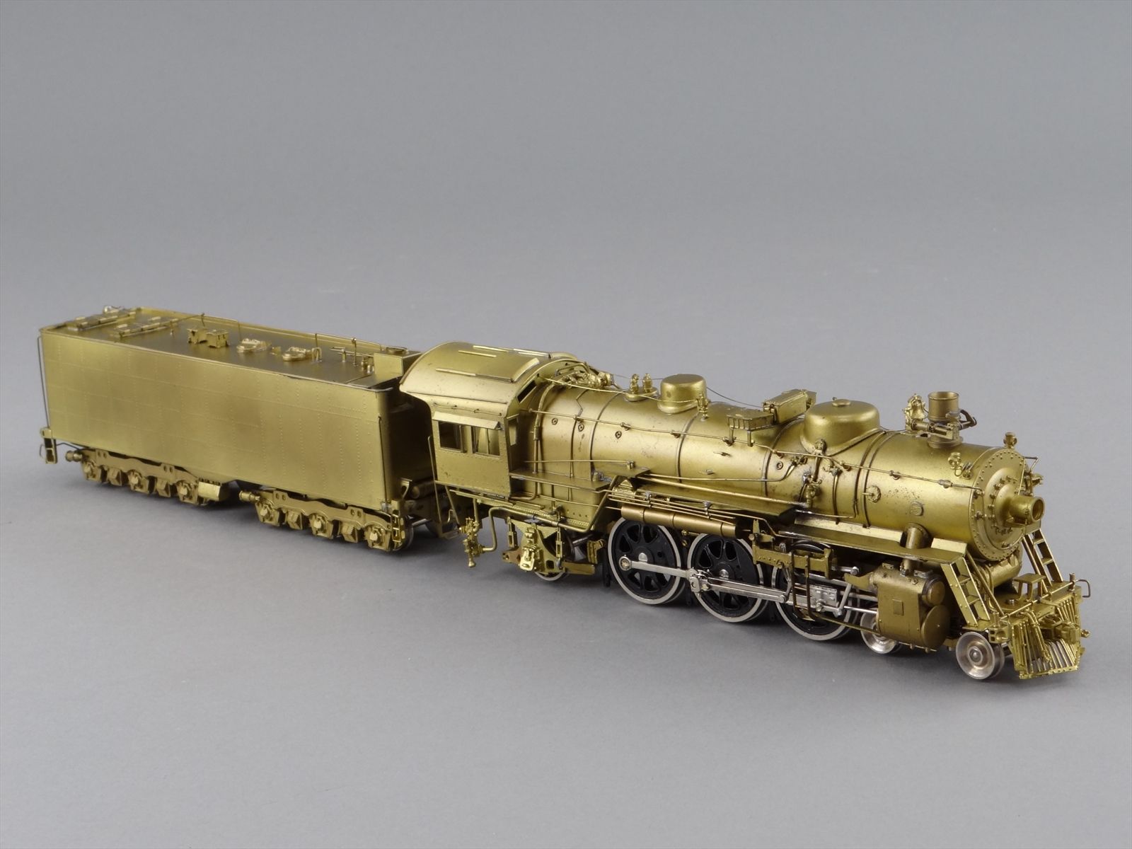 HO Brass Key Imports ATSF Santa Fe 4-6-2 Pacific 3400 w/ Box Pok Drivers