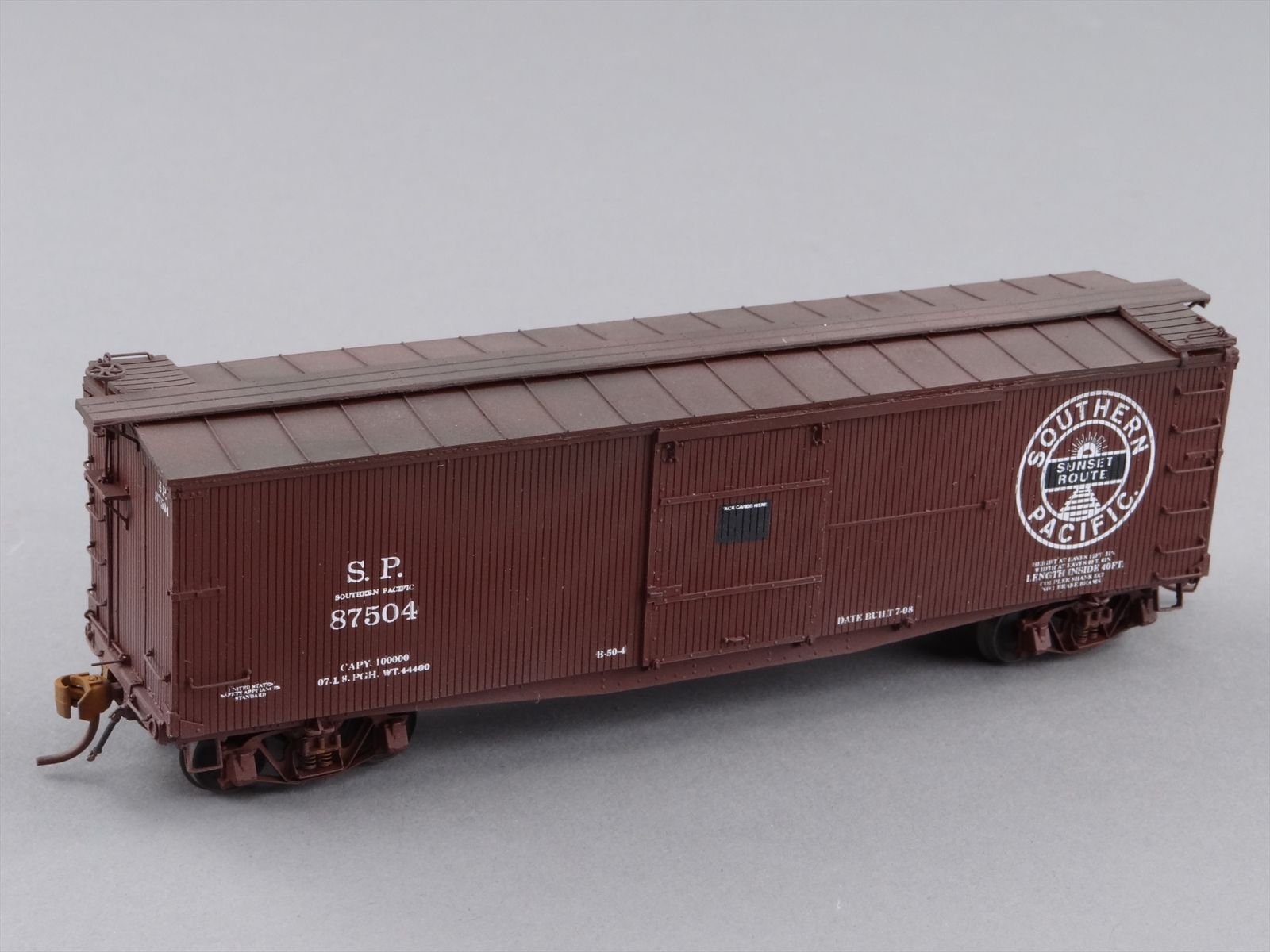 HO Westerfield 1711 Pro Built Kit - SP Southern Pacific B-50-4 Box Car #87504 - Custom