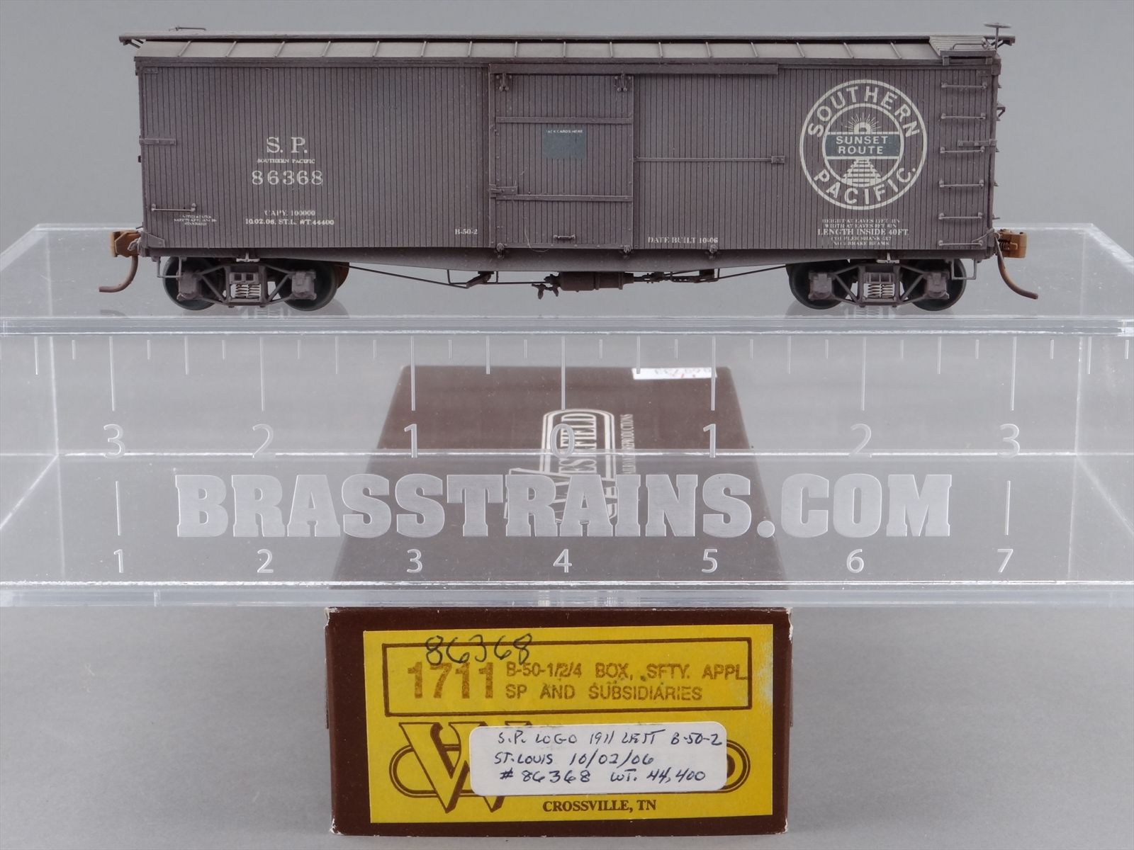 HO Westerfield 1711 Pro Built Kit - SP Southern Pacific B-50-2 Box Car #86368 - Custom
