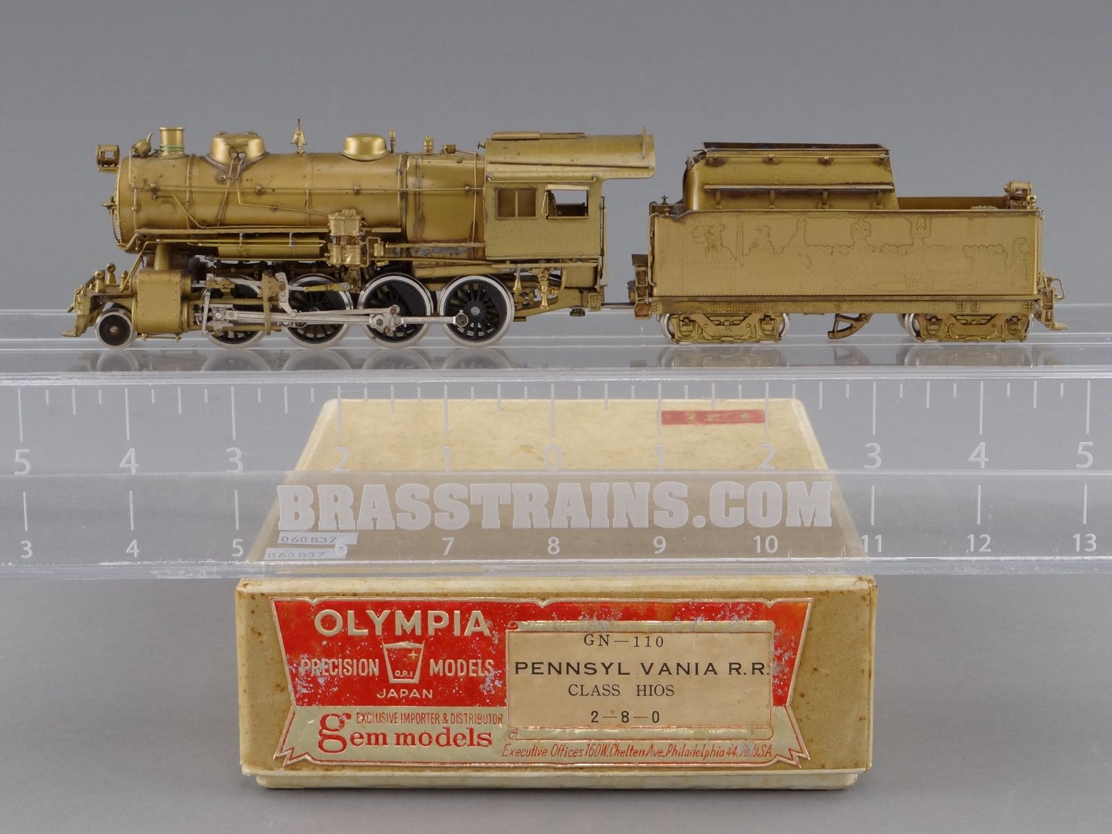 HO Brass Gem Models GN-110 PRR Pennsylvania Railroad 2-8-0 H10s - Hobby ...