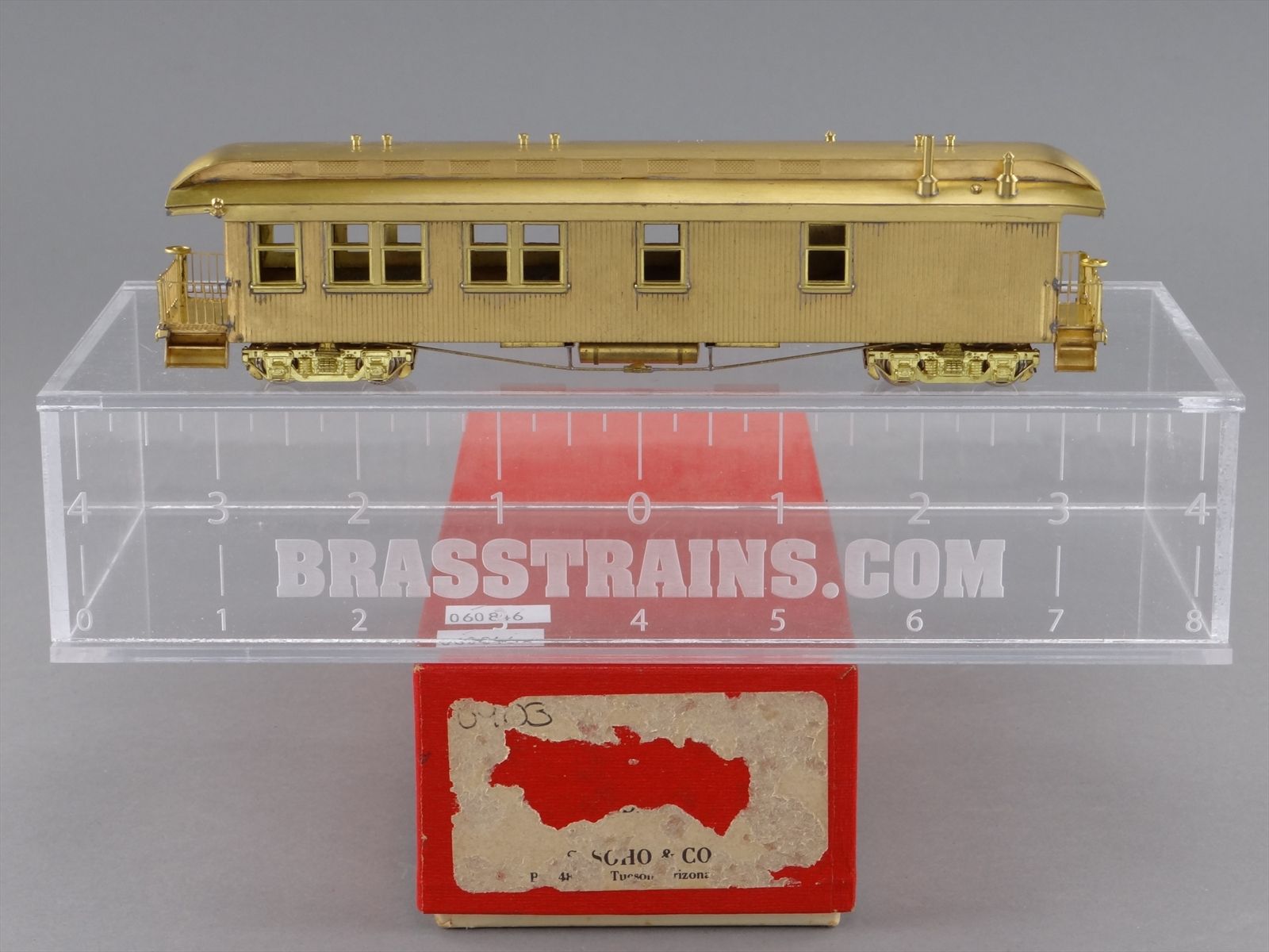 HOn3 Brass S. Soho & Co RGS Edna Business Passenger Car + Champ Decals