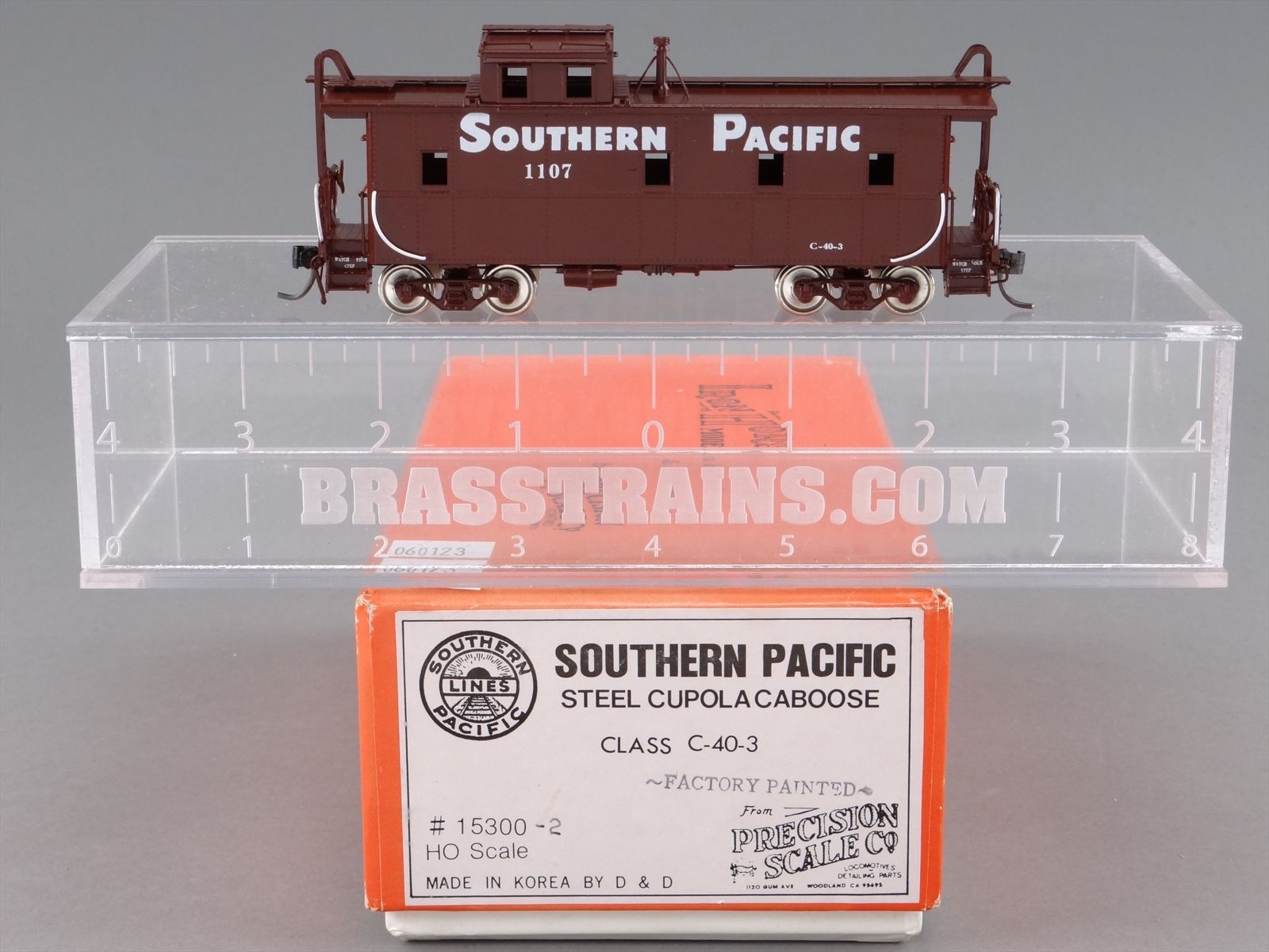 HO Brass PSC 15300-2 SP Southern Pacific C-40-3 Caboose #1107