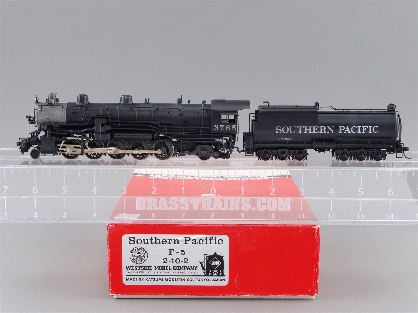 HO Brass Model Train - WMC Westside SP Southern Pacific 2-10-2 F-5 #3765