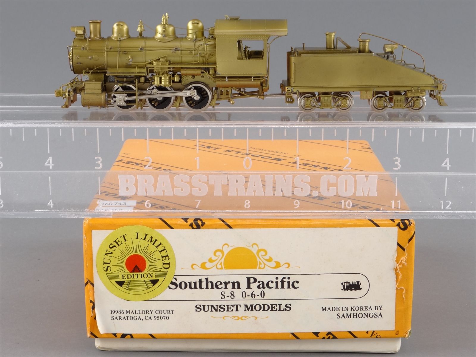 HO Brass Model Train - Sunset SP Southern Pacific 0-6-0 S-8 Slope Back ...
